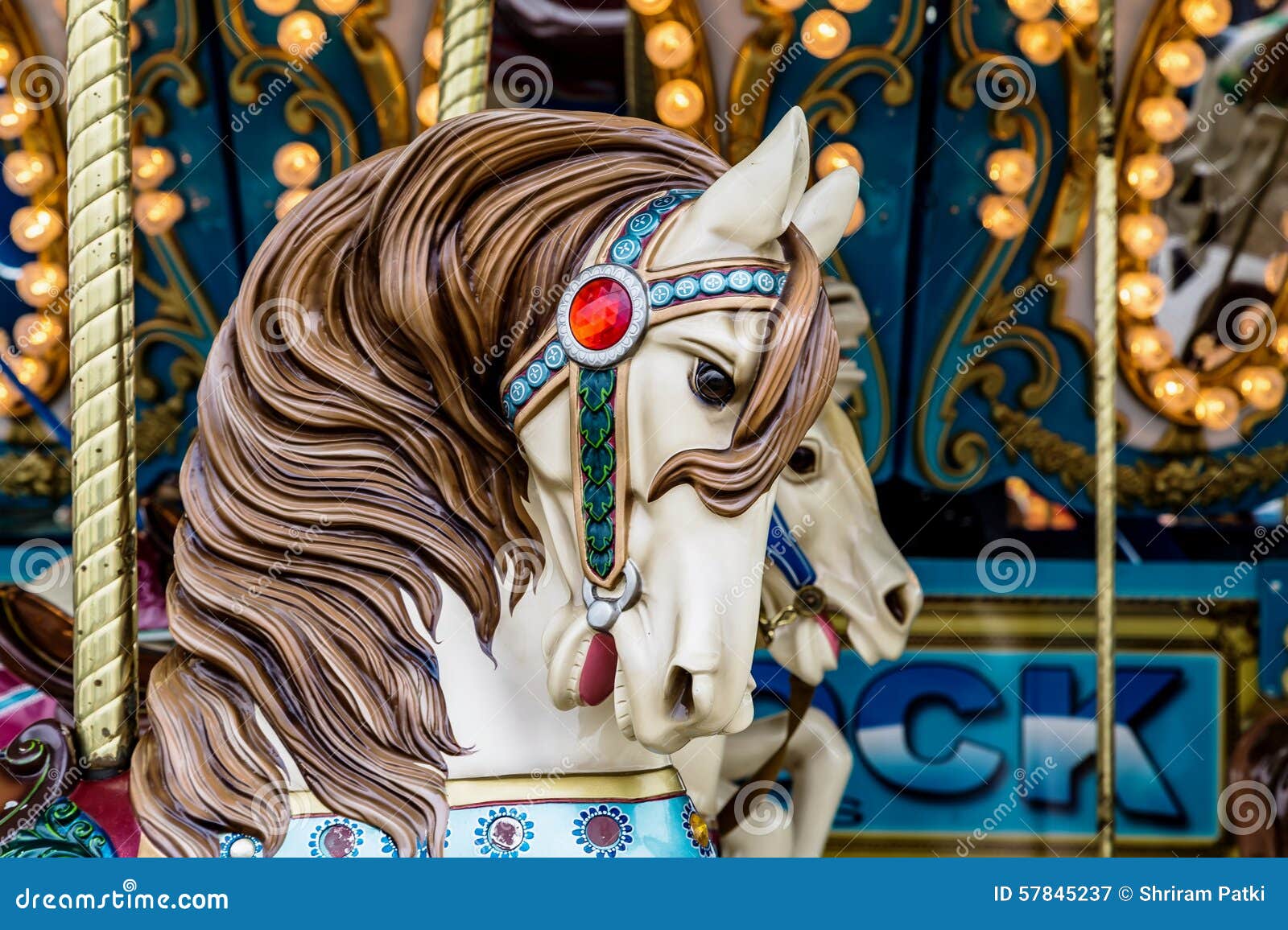 Old Carousel Horse Royalty-Free Stock Image | CartoonDealer.com #13843198