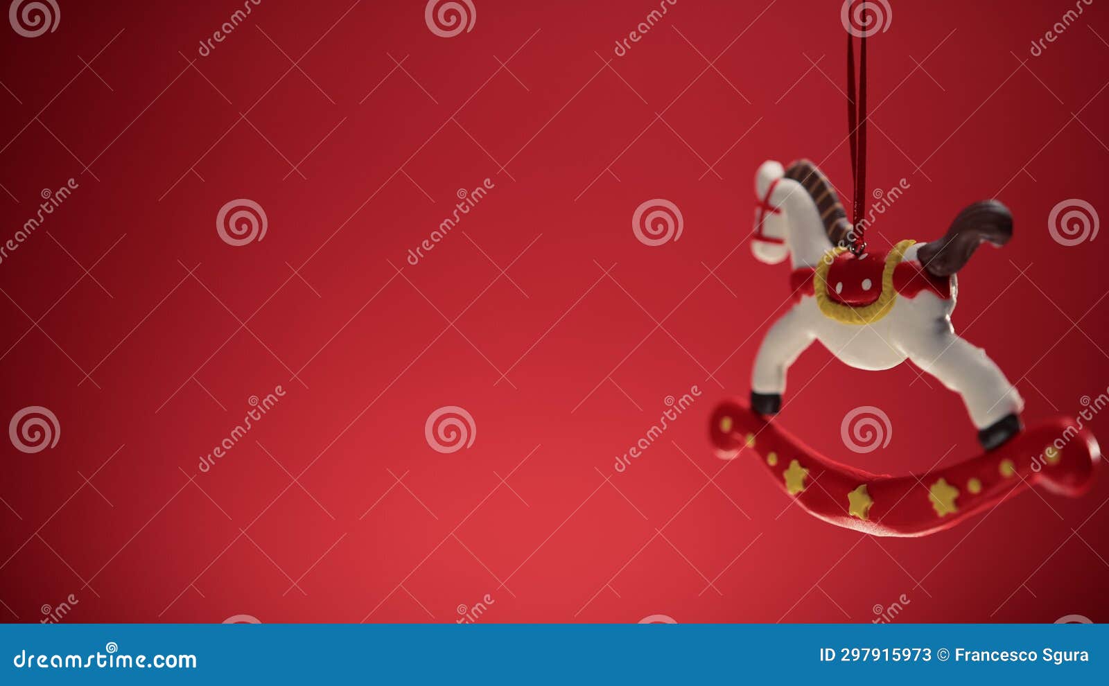 Carousel Horse Decoration with Red Background Stock Video - Video of ...
