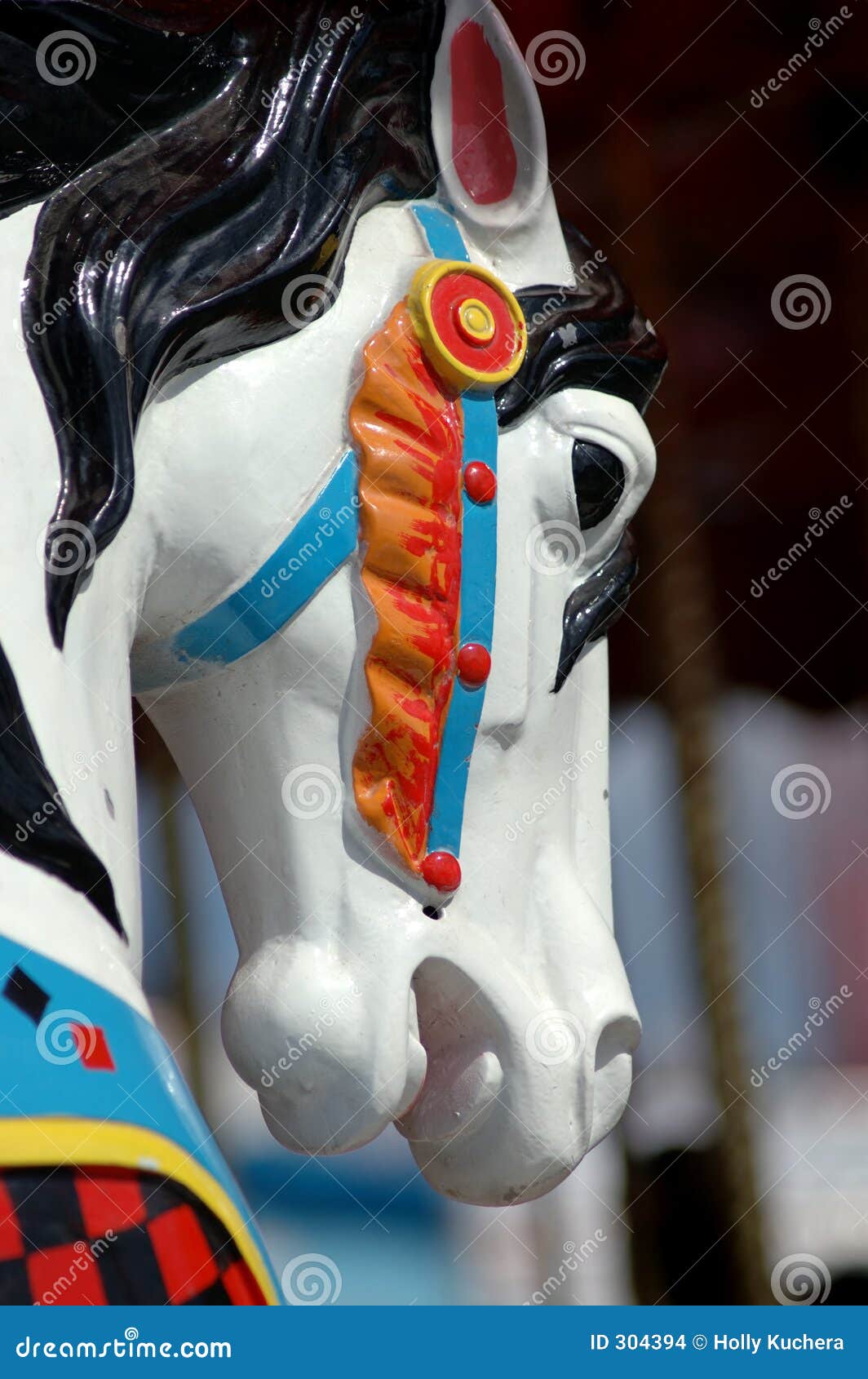 Carousel Horse Head stock photo. Image of fair, recreation - 304394