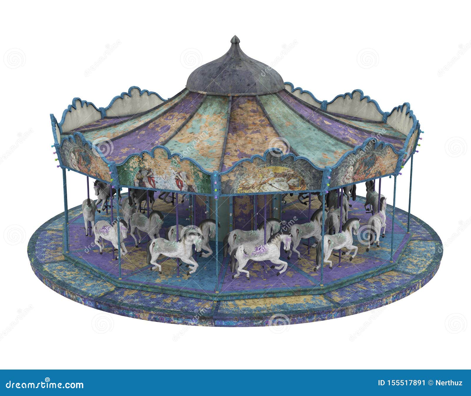 Carousel Horse Isolated stock image. Image of ride, animal - 155517891