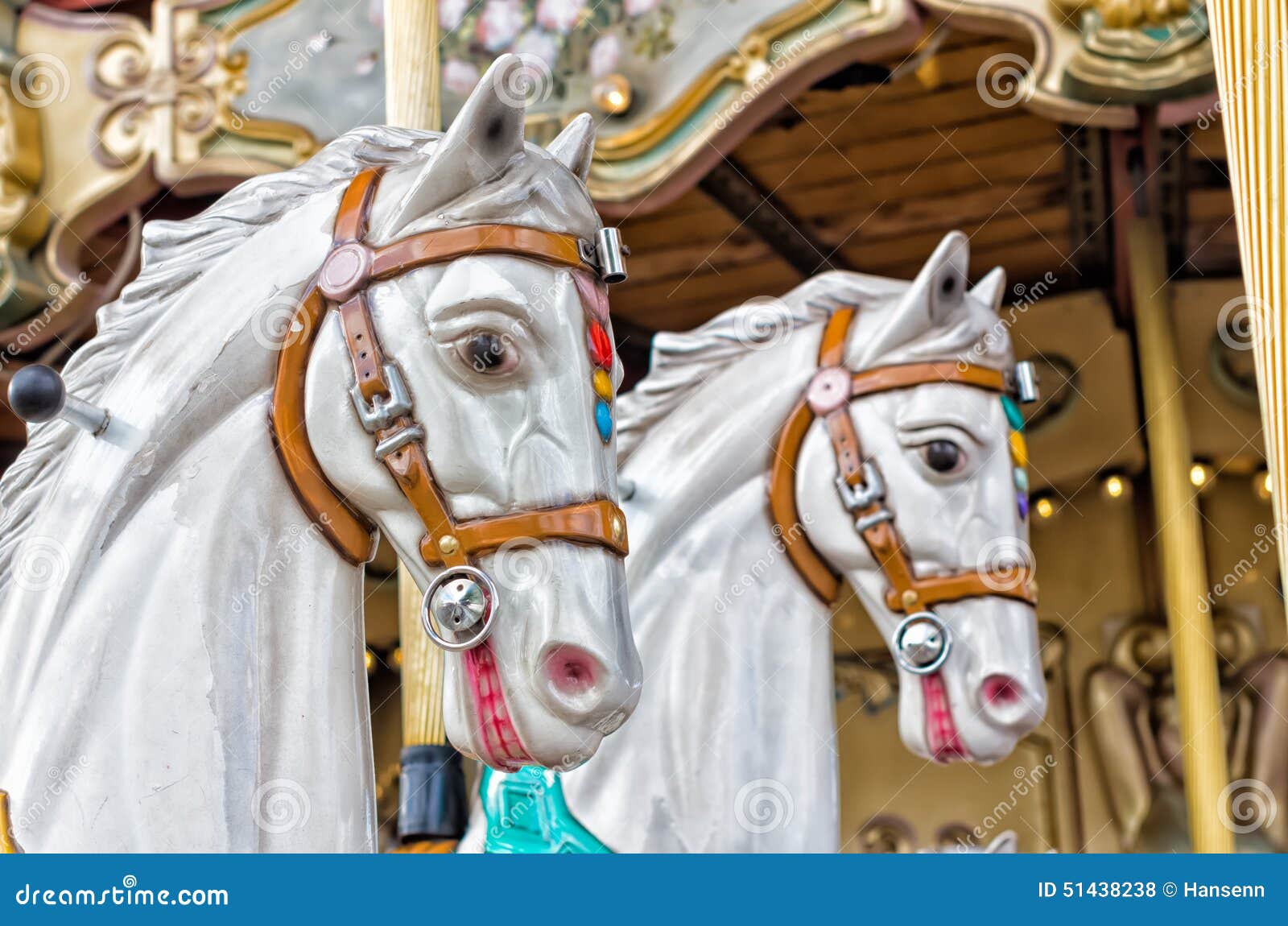 Carousel horses stock photo. Image of elegant, body, play - 51438238