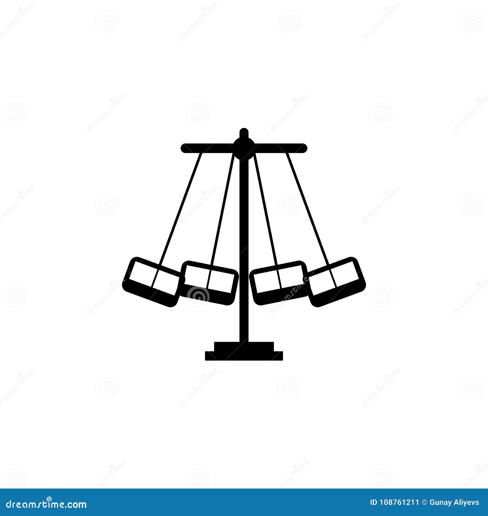 Carousel Icon. Elements Amusement Park Concept and Web Apps. Icon for ...