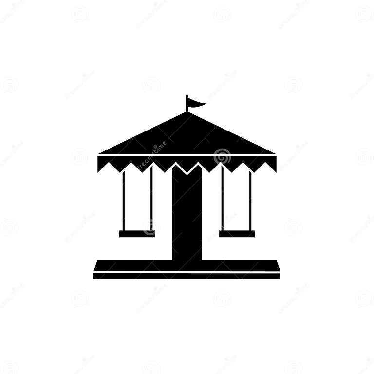 Carousel Icon. Elements Amusement Park Concept and Web Apps. Icon for ...
