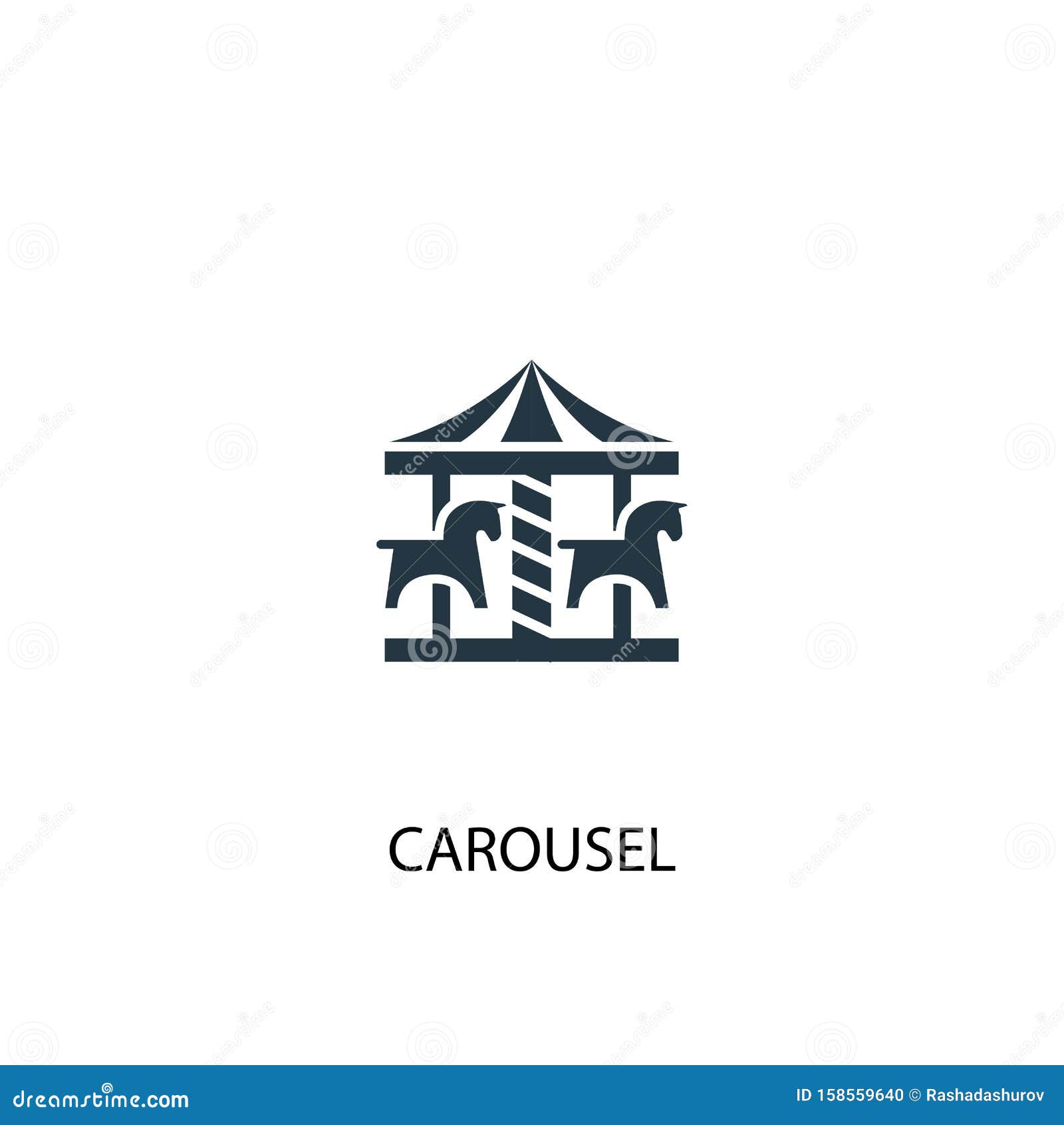 Carousel Icon. Simple Element Stock Vector - Illustration of sign ...