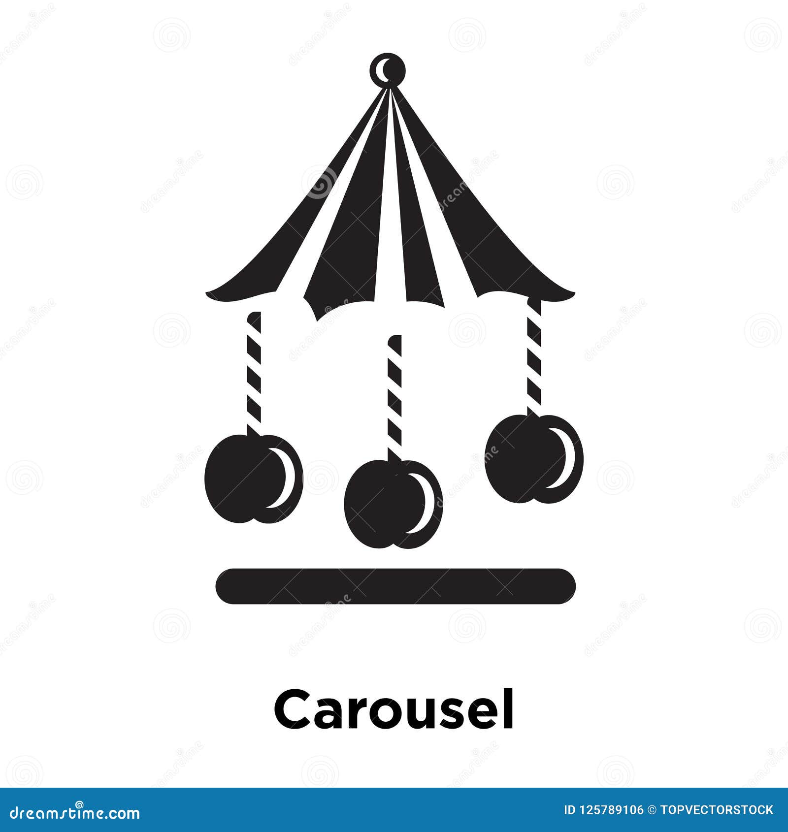 Carousel Icon Vector Isolated on White Background, Logo Concept Stock ...