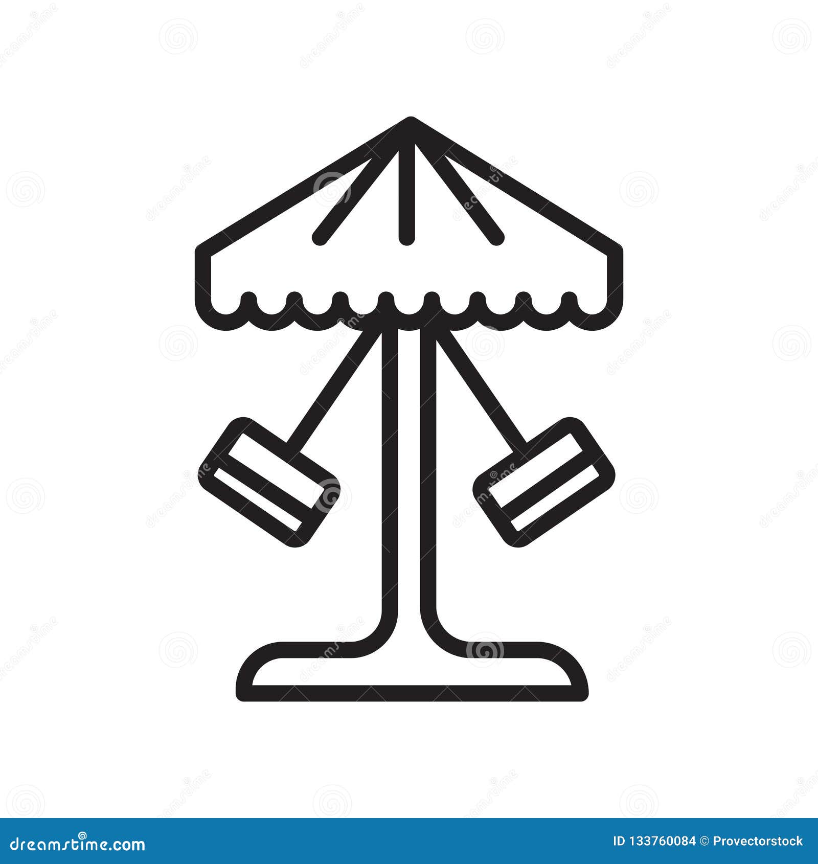 Carousel Icon Vector Sign and Symbol Isolated on White Background ...