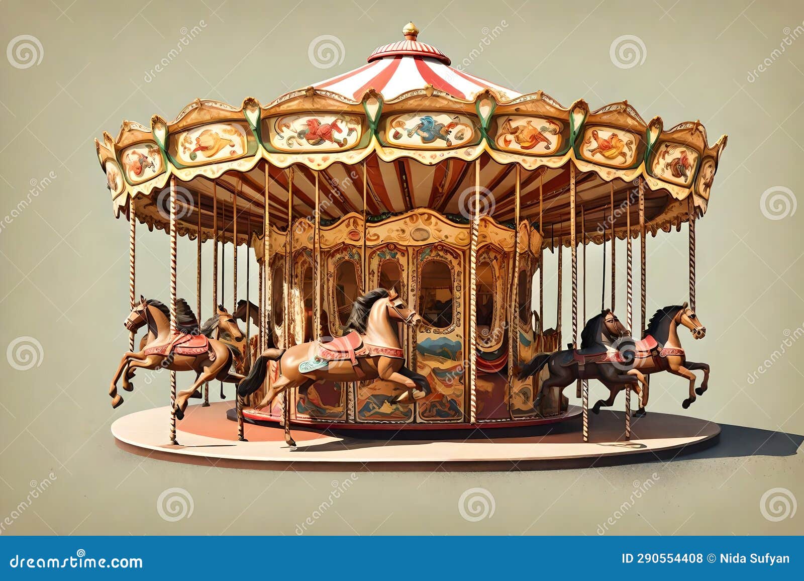 Carousel. Isolated Object, Transparent Background Generated Ai Stock ...