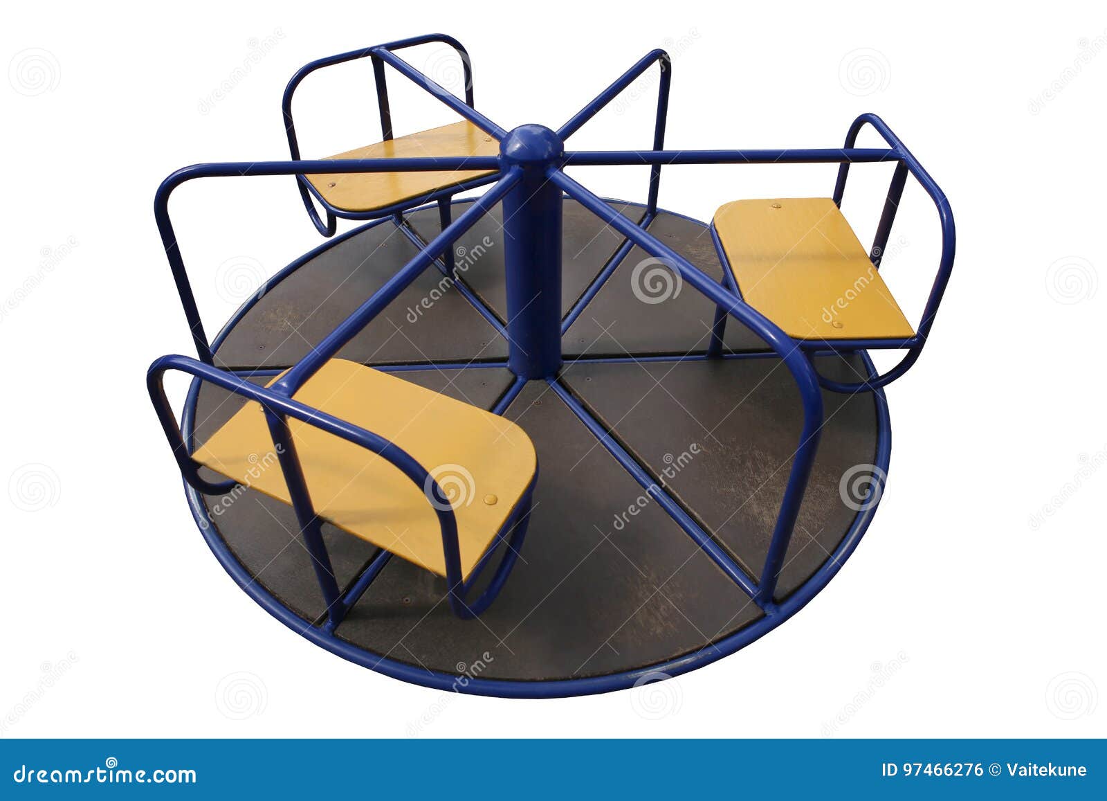 Carousel Isolated on White Background. Stock Photo - Image of garden ...