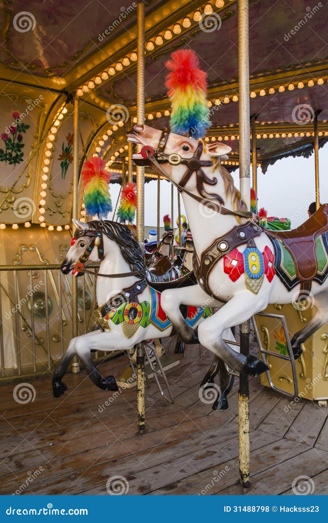 Carousel merry go around stock photo. Image of leisure - 31488798