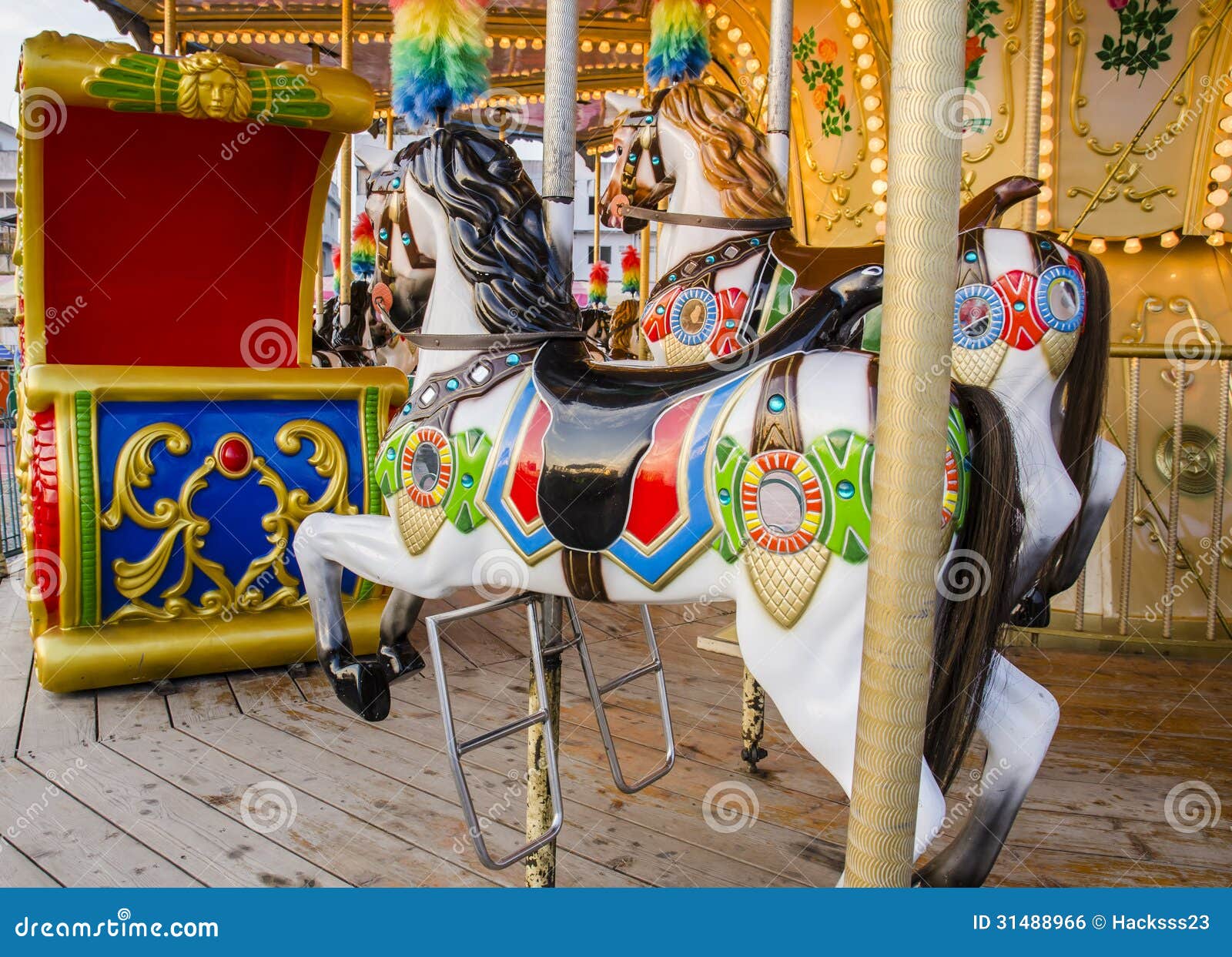 Carousel merry go around stock photo. Image of descriptive - 31488966