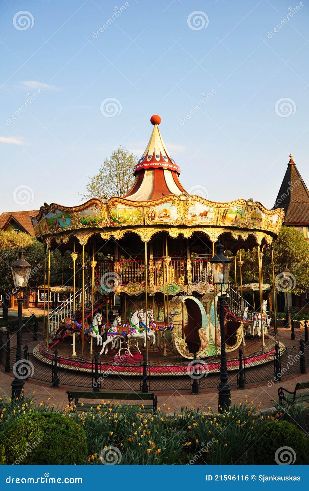 Carousel merry go round stock photo. Image of amusement - 21596116