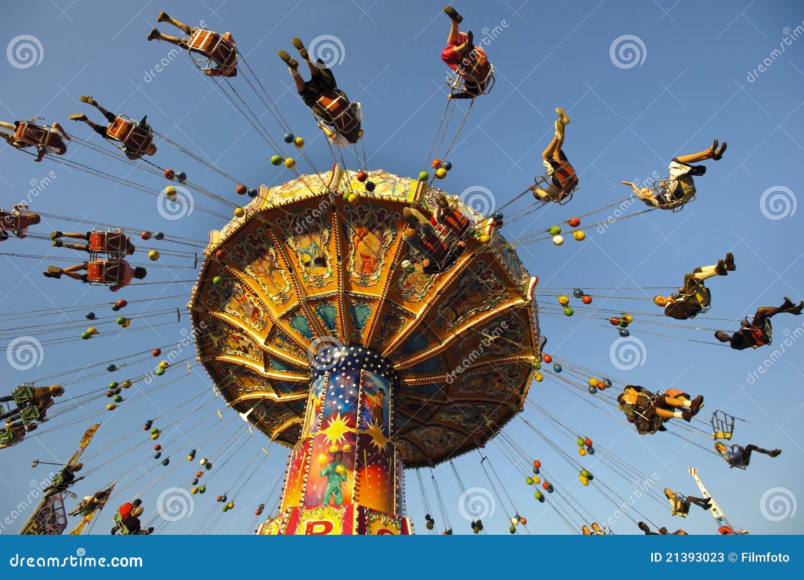 Carousel at Oktoberfest in Munich Editorial Stock Photo - Image of ...