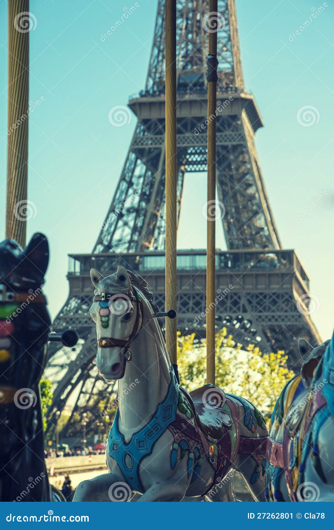 Carousel in Paris stock image. Image of landmark, paris - 27262801