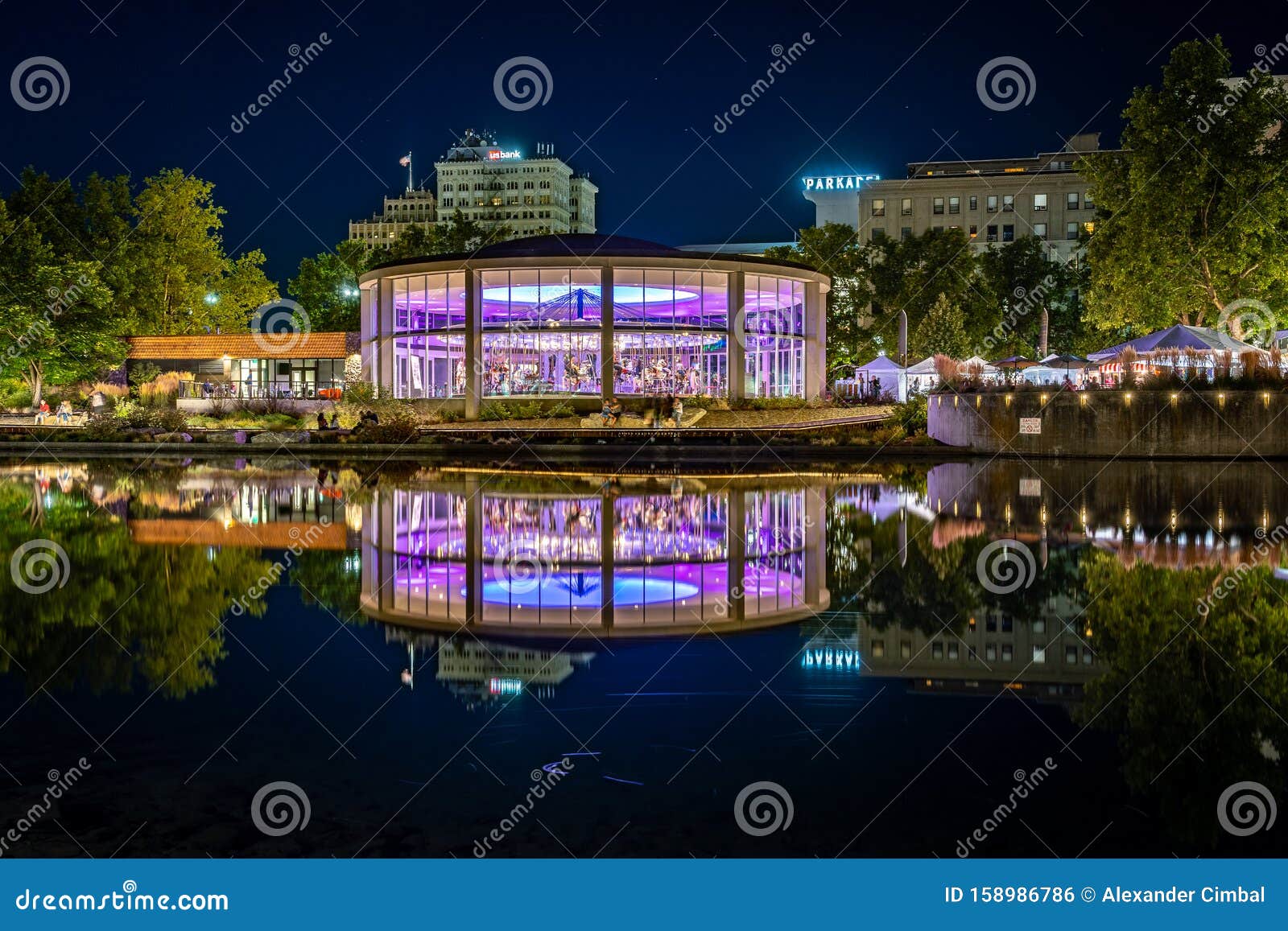 Spokane Washington City Skyline And Spokane Valley Views Editorial ...