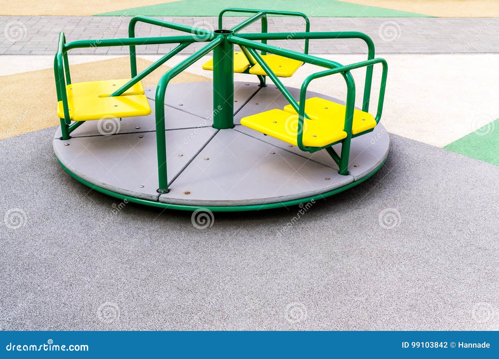 Carousel on playground stock photo. Image of outdoors - 99103842