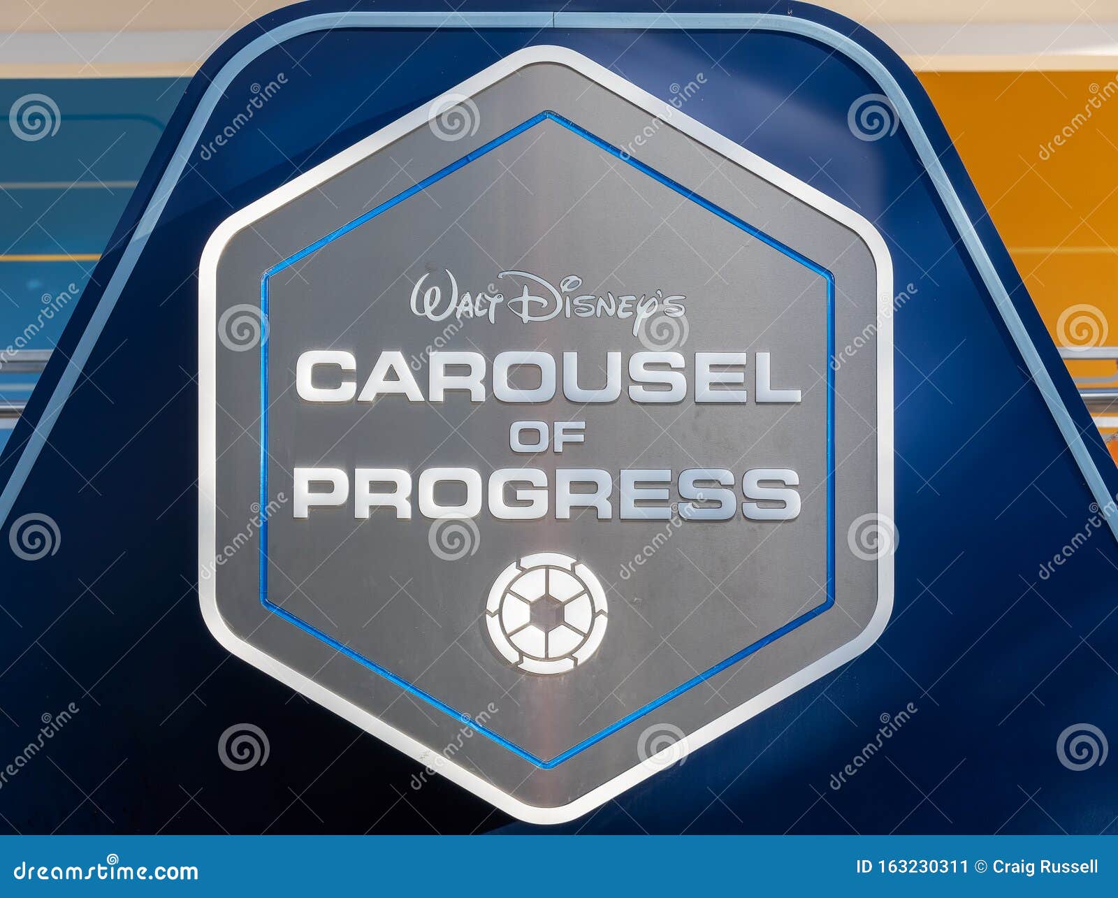 Carousel of Progress Ride Sign Editorial Photo - Image of land, walt ...