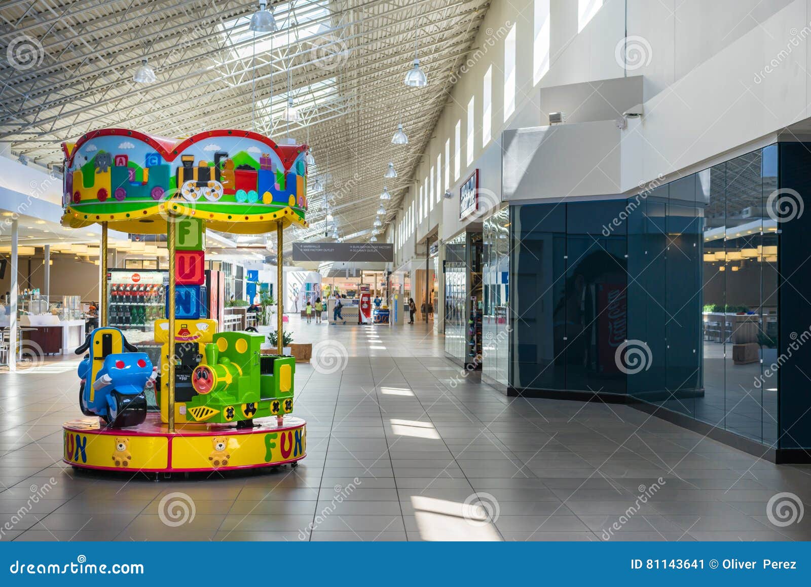 Carousel Ride for Kids at the Mall Editorial Photo - Image of childhood ...