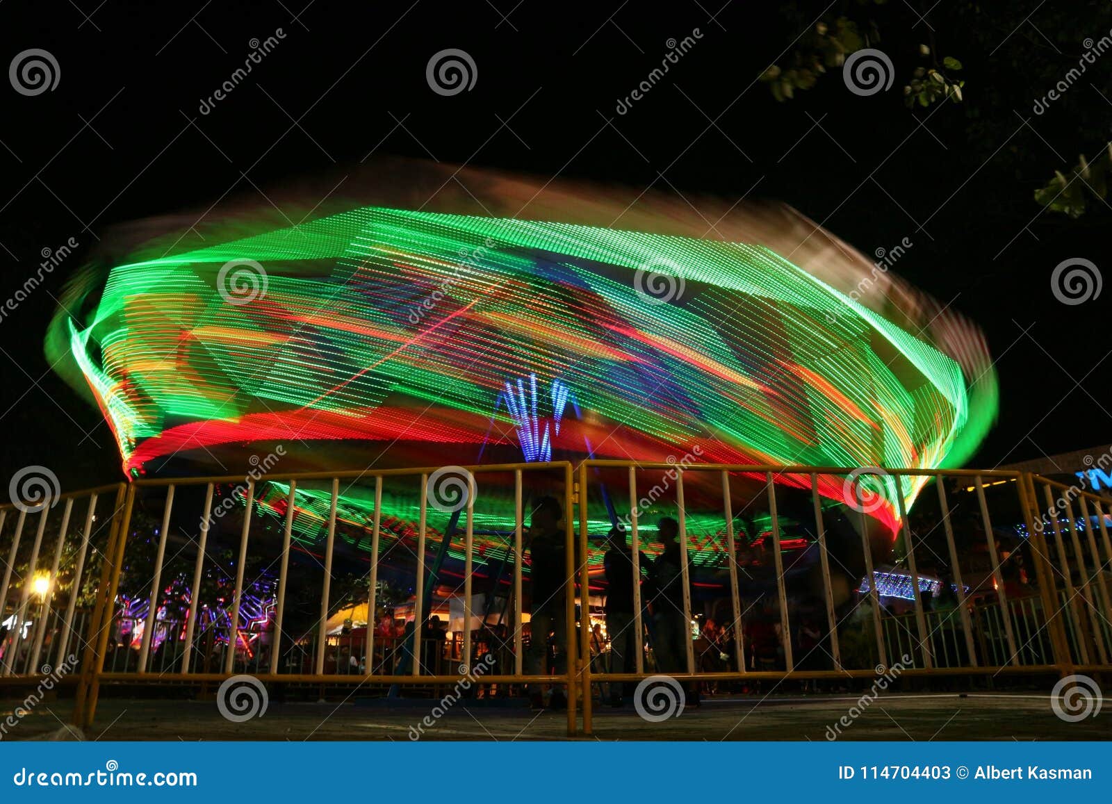 A carousel editorial stock photo. Image of night, full - 114704403