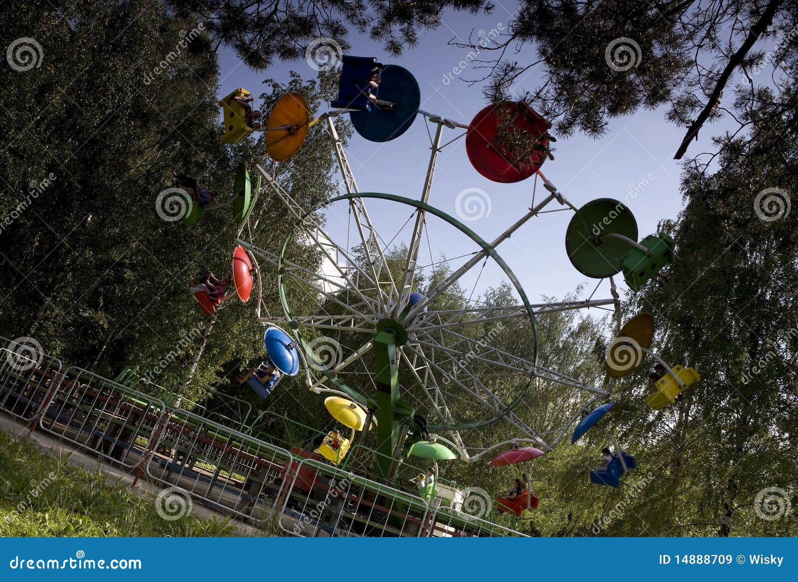 Carousel Rotation In Park Amusement Stock Image - Image of leisure ...