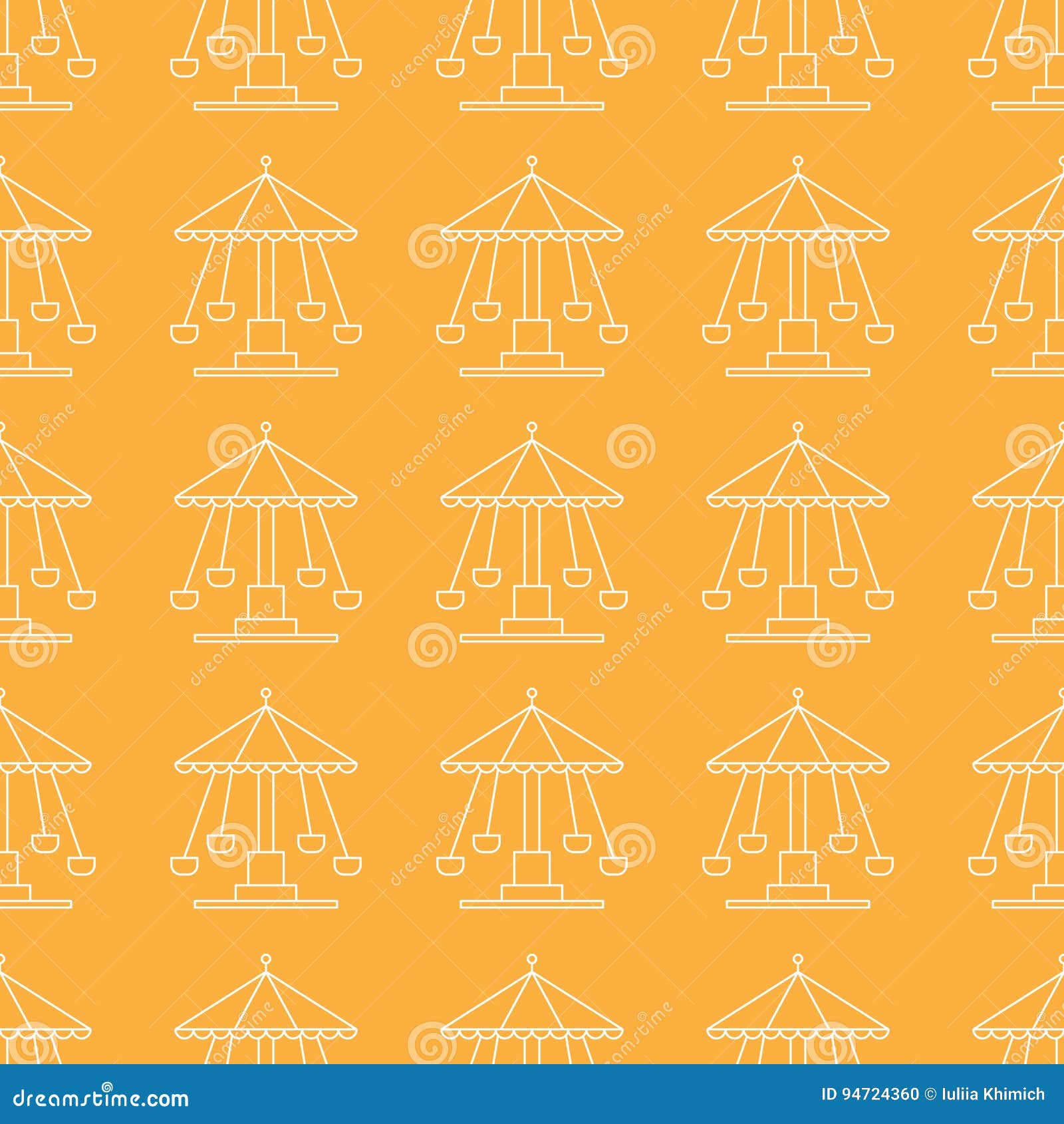 Carousel seamless pattern stock vector. Illustration of destination ...
