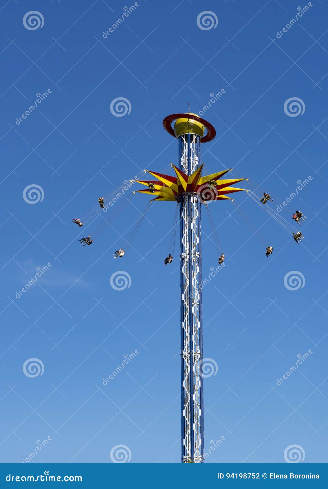 Carousel in the sky stock photo. Image of high, background - 94198752