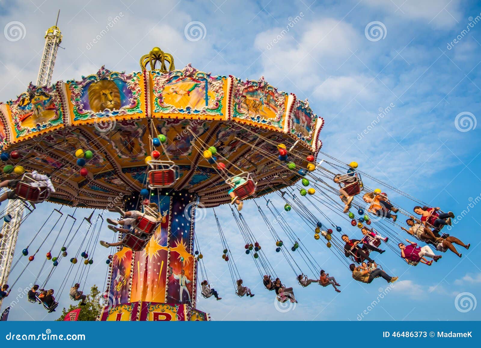 Carousel editorial stock photo. Image of summer, carousel - 46486373