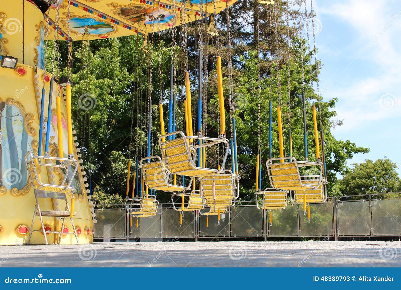 Carousel Swing stock image. Image of attraction, adult - 48389793