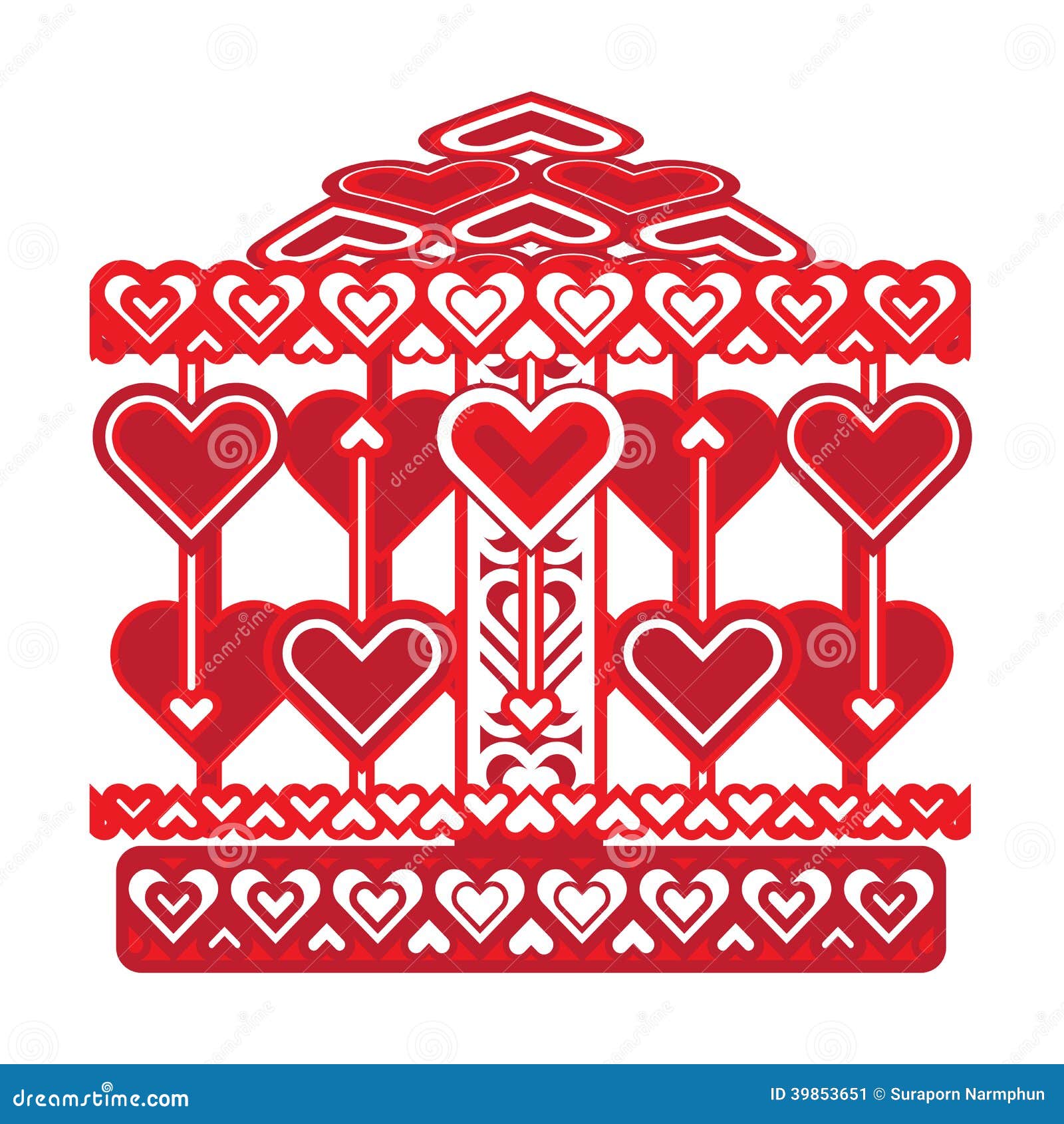 Carousel toy stock vector. Illustration of heart, vector - 39853651