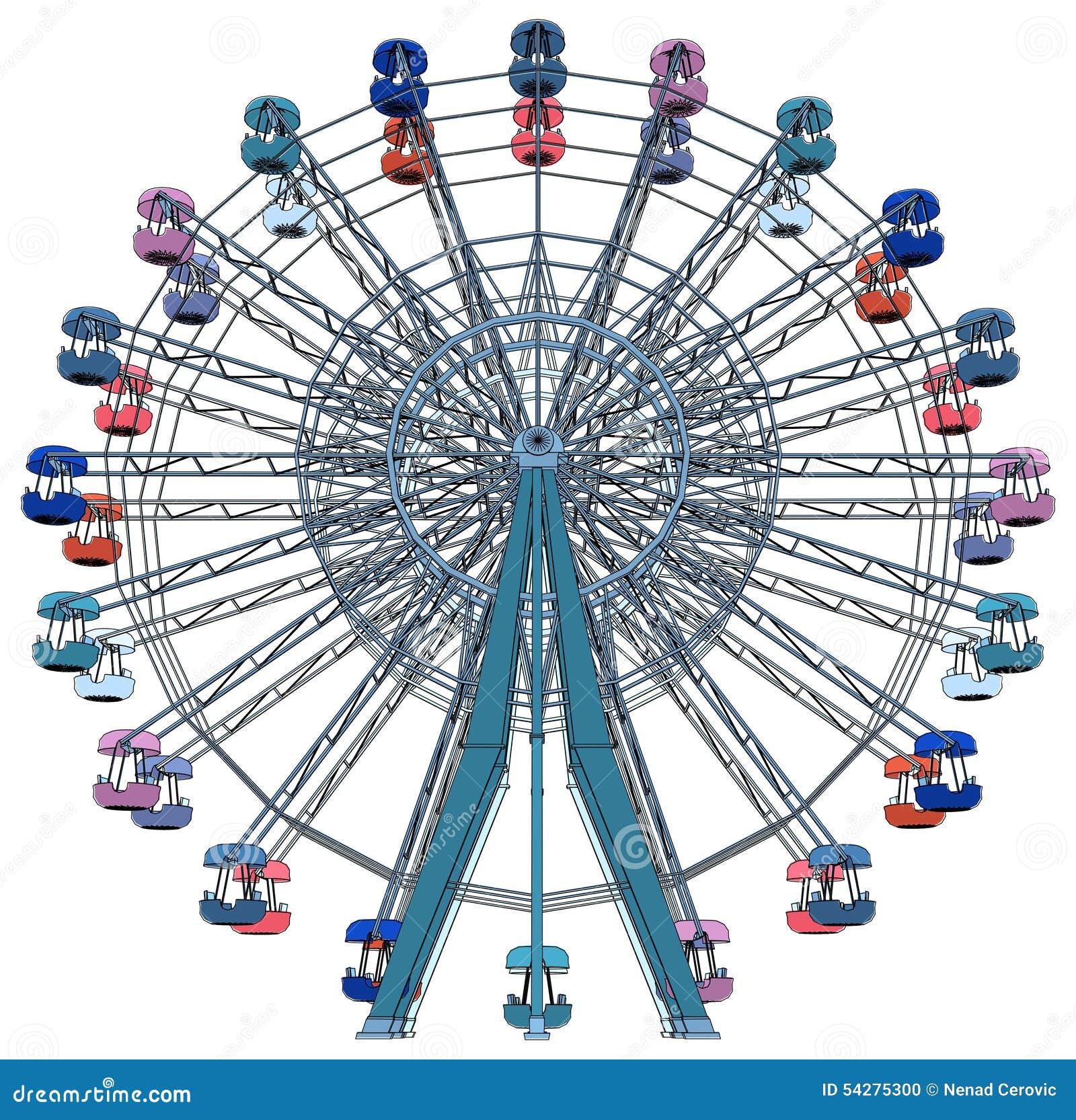 Carousel Vector stock vector. Illustration of enjoyment - 54275300 Carousel Vector stock vector. Illustration of enjoyment - 54275300