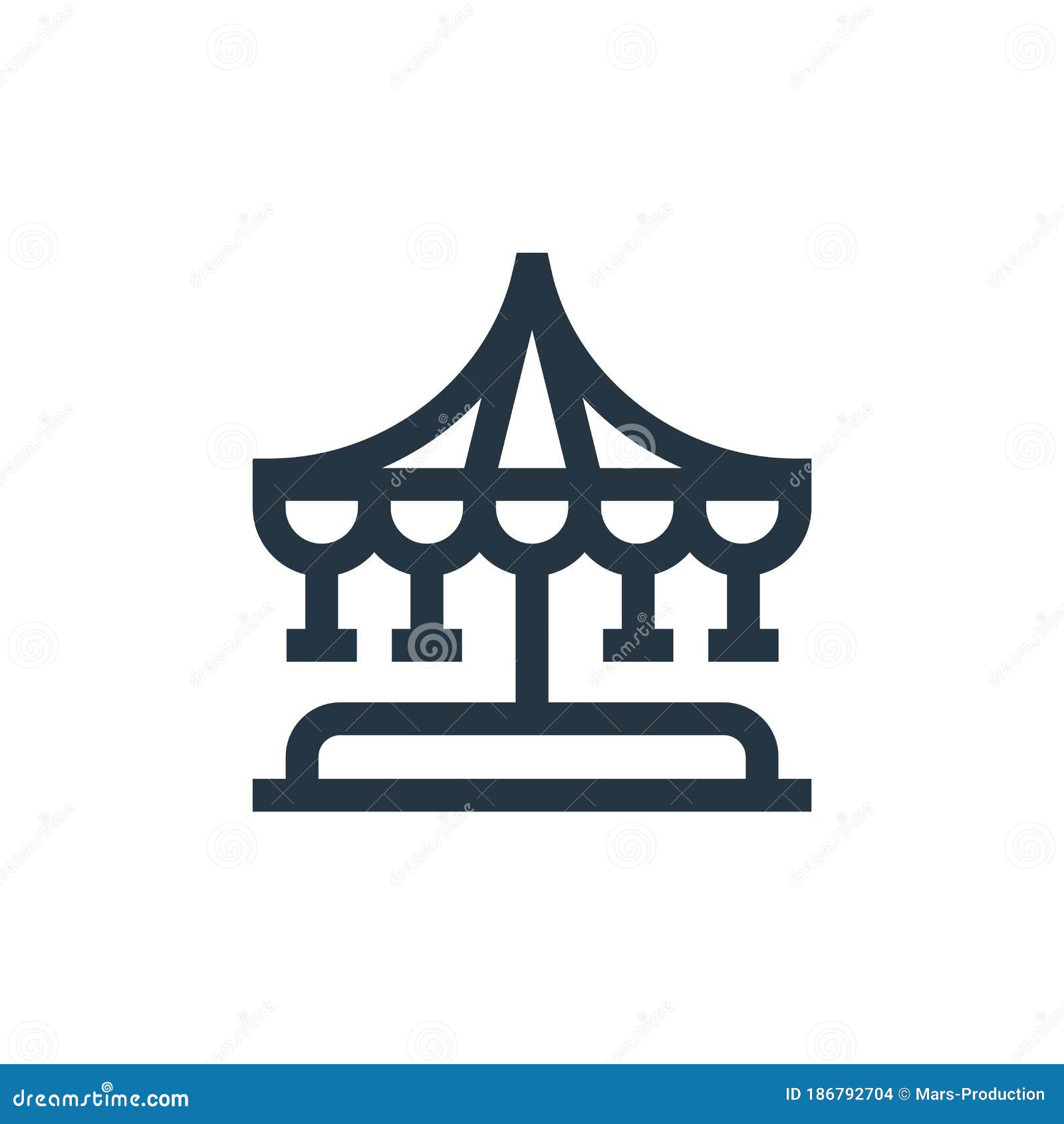 Carousel Vector Icon. Carousel Editable Stroke. Carousel Linear Symbol ...