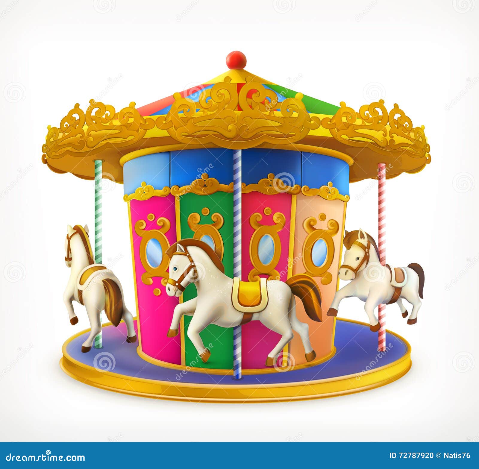 Carousel, vector icon stock vector. Illustration of graphic - 72787920