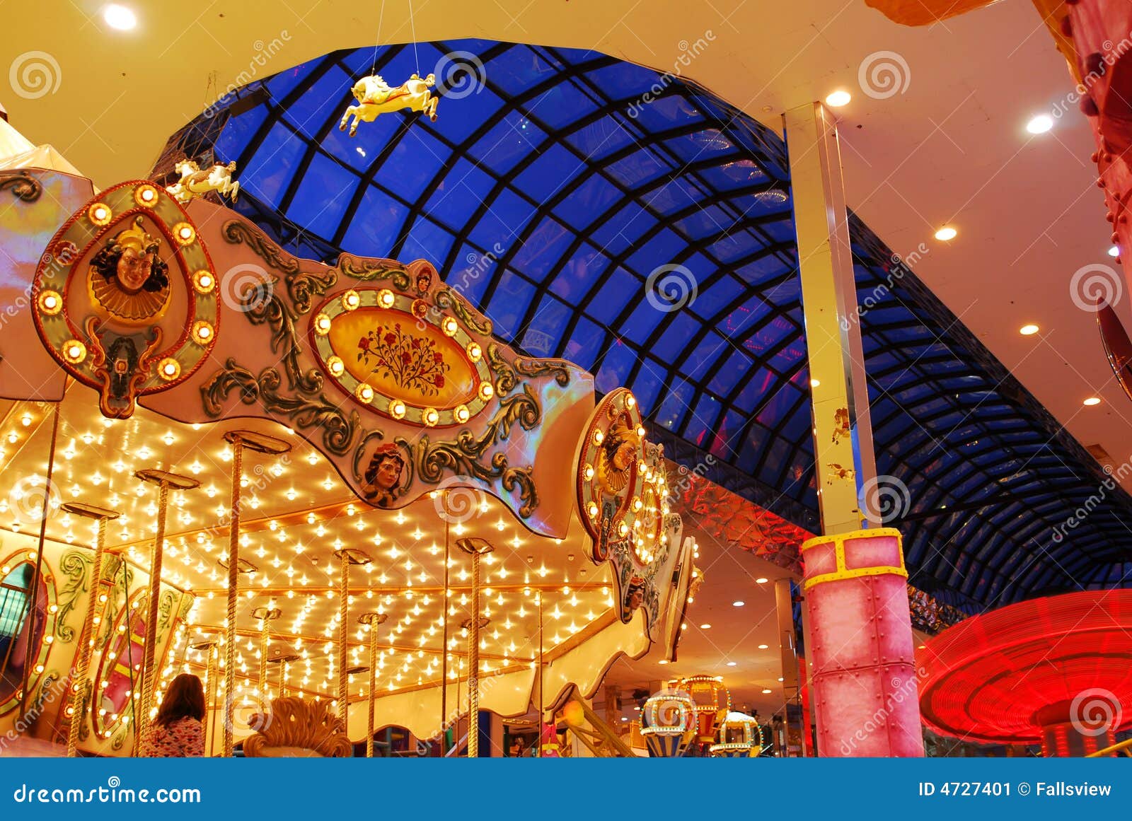 Carousel in West Edmonton Mall Stock Image - Image of carousels, merry ...