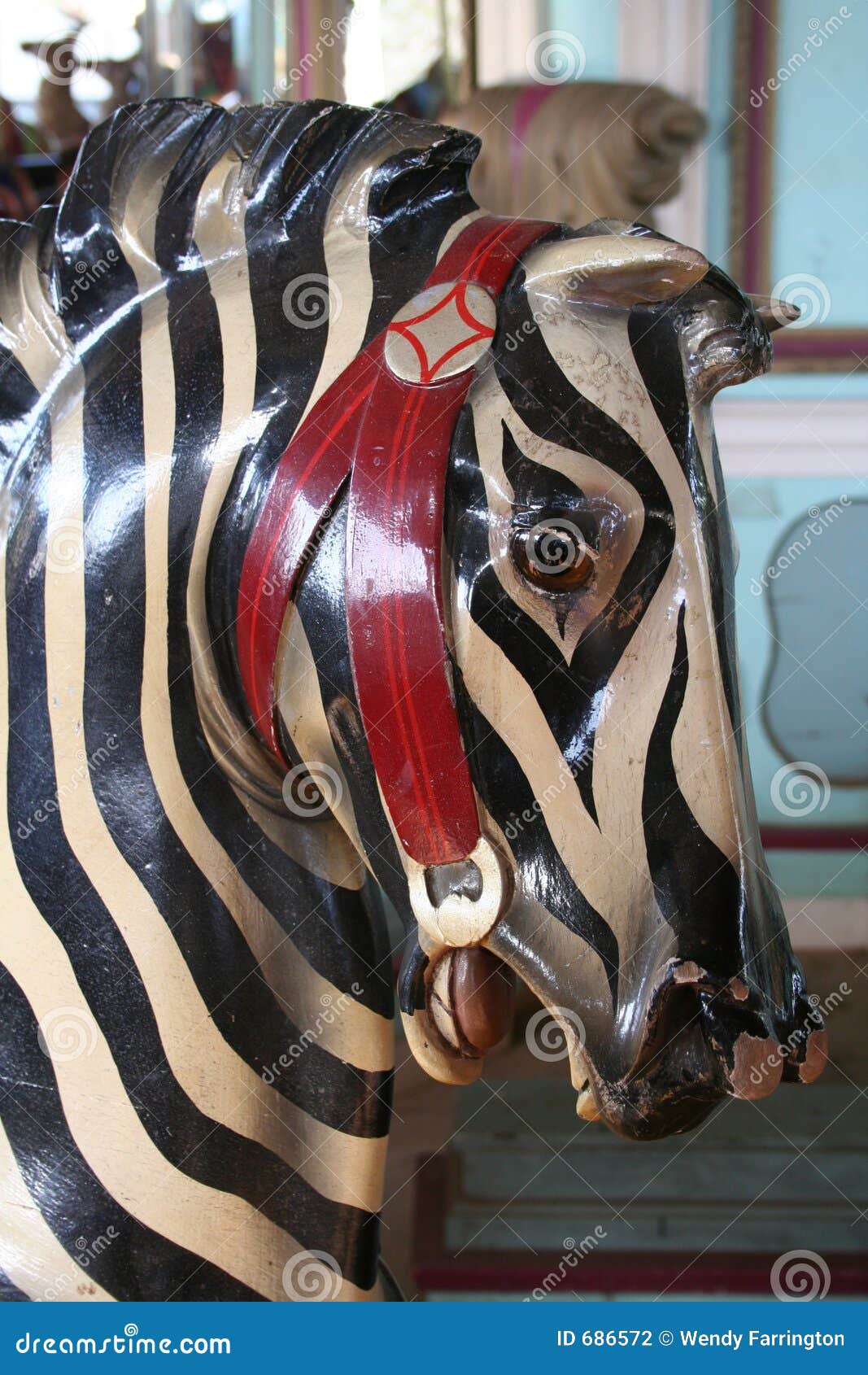 Carousel Zebra stock photo. Image of zebra, carnival, ride - 686572