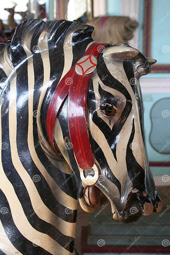 Carousel Zebra stock photo. Image of zebra, carnival, ride - 686572