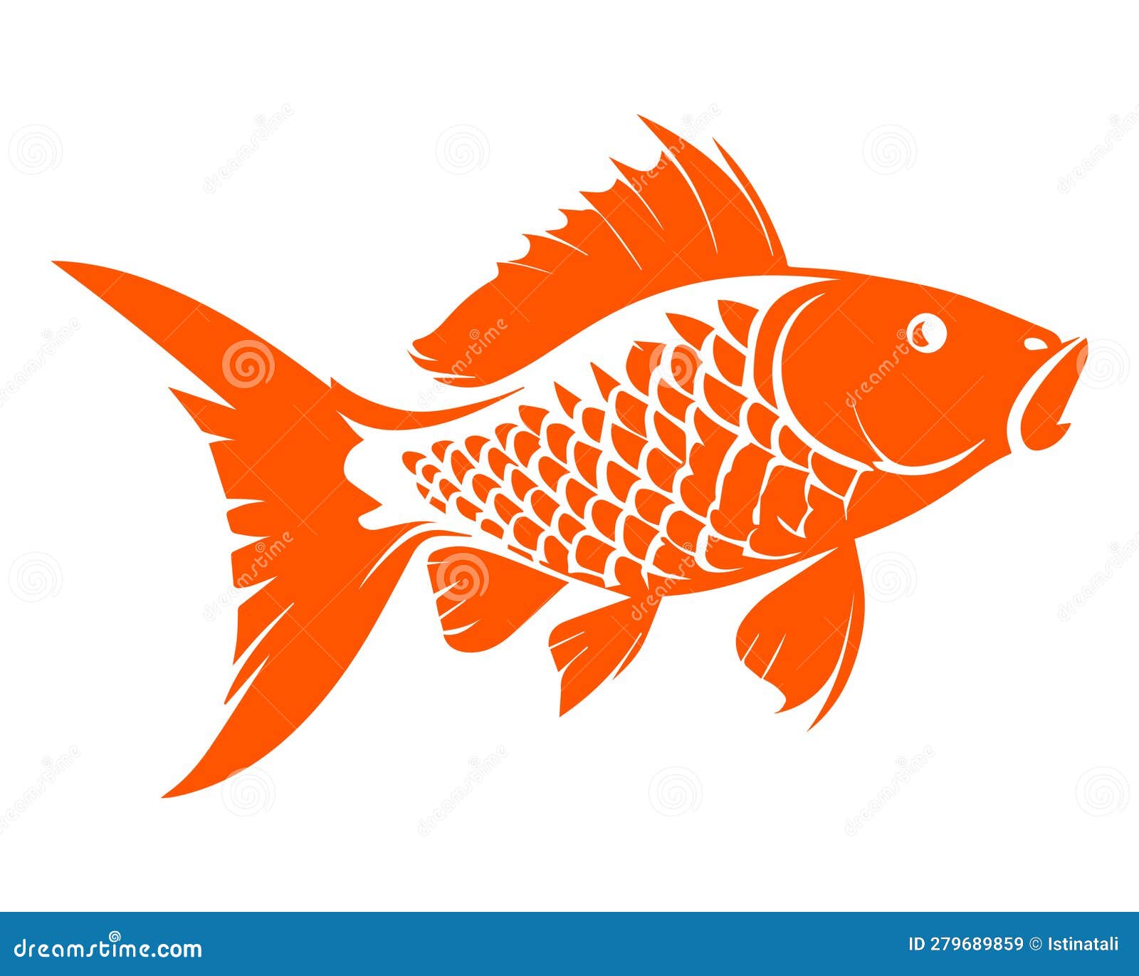 Carp Fish Illustration. Generated AI. Stock Vector - Illustration of ...