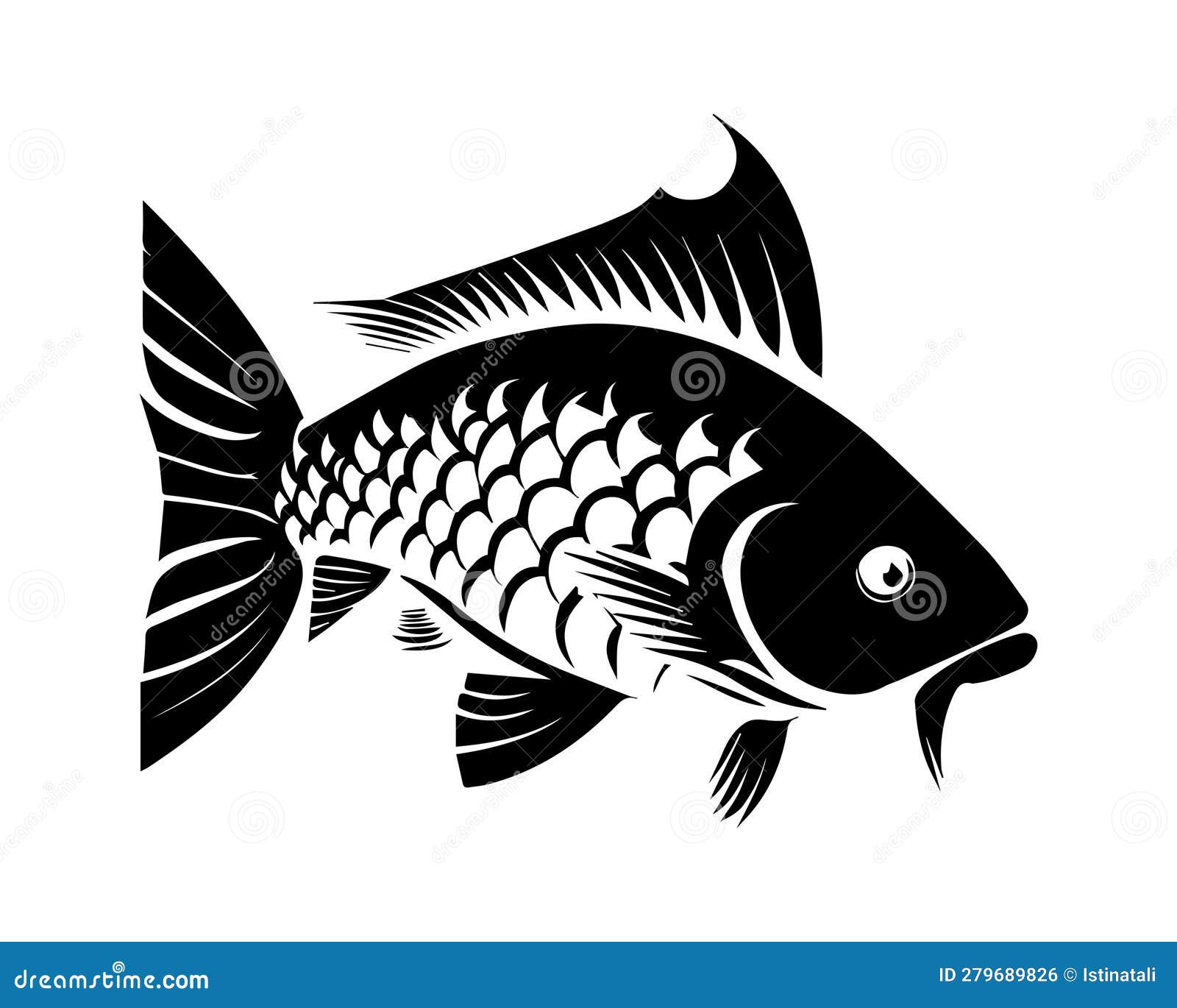 Carp Fish Illustration. Generated AI. Stock Photo - Image of carp ...