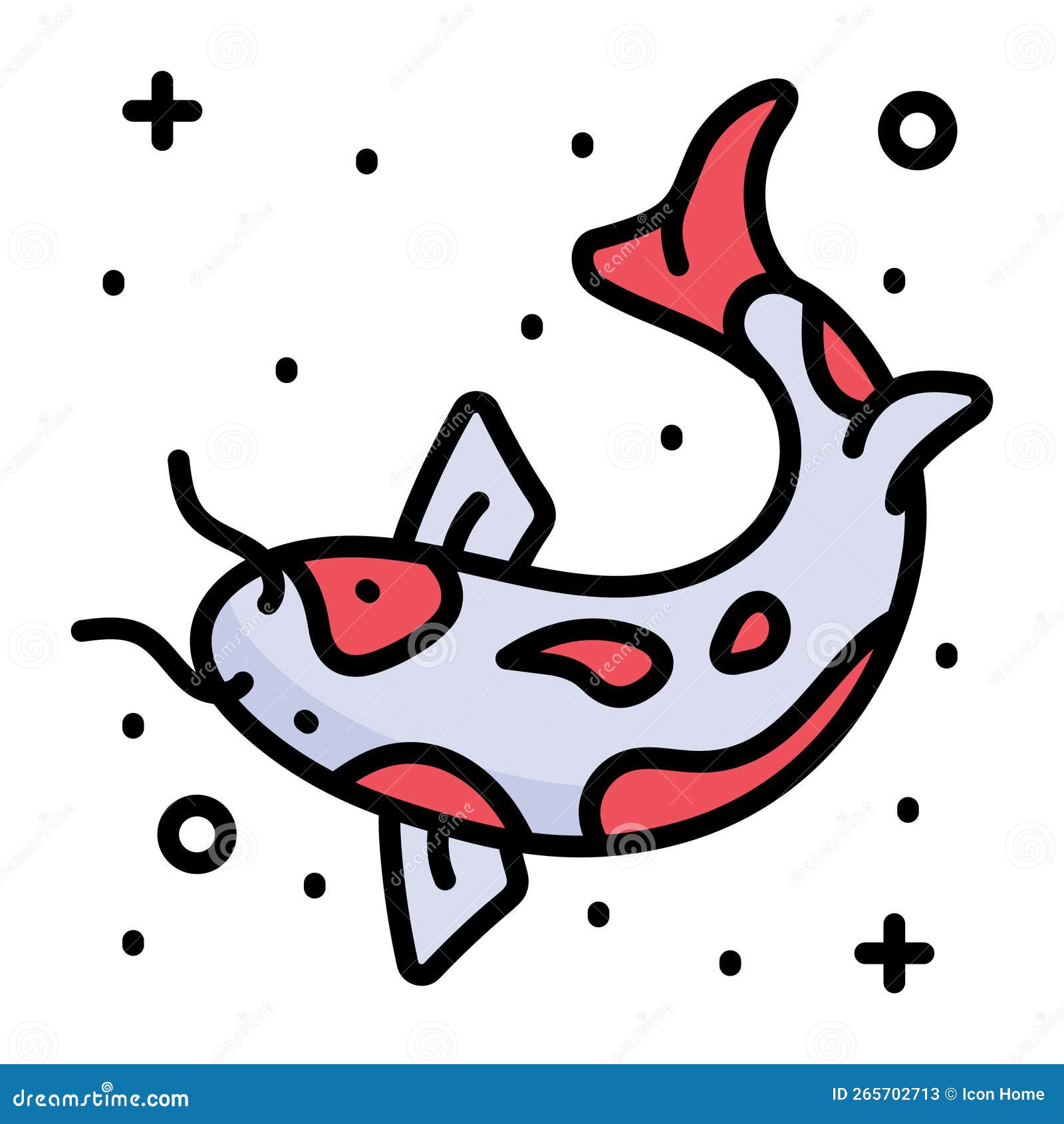 Carp Fish Vector Design in Modern Style Stock Vector - Illustration of ...
