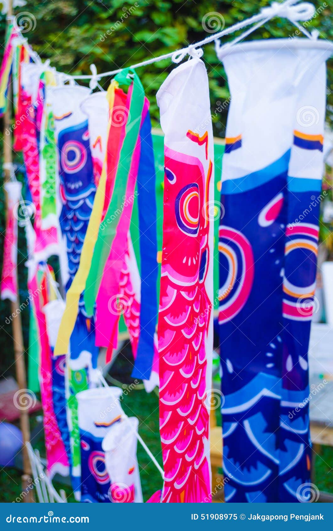Carp flag in Japan stock image. Image of fish, colors - 51908975