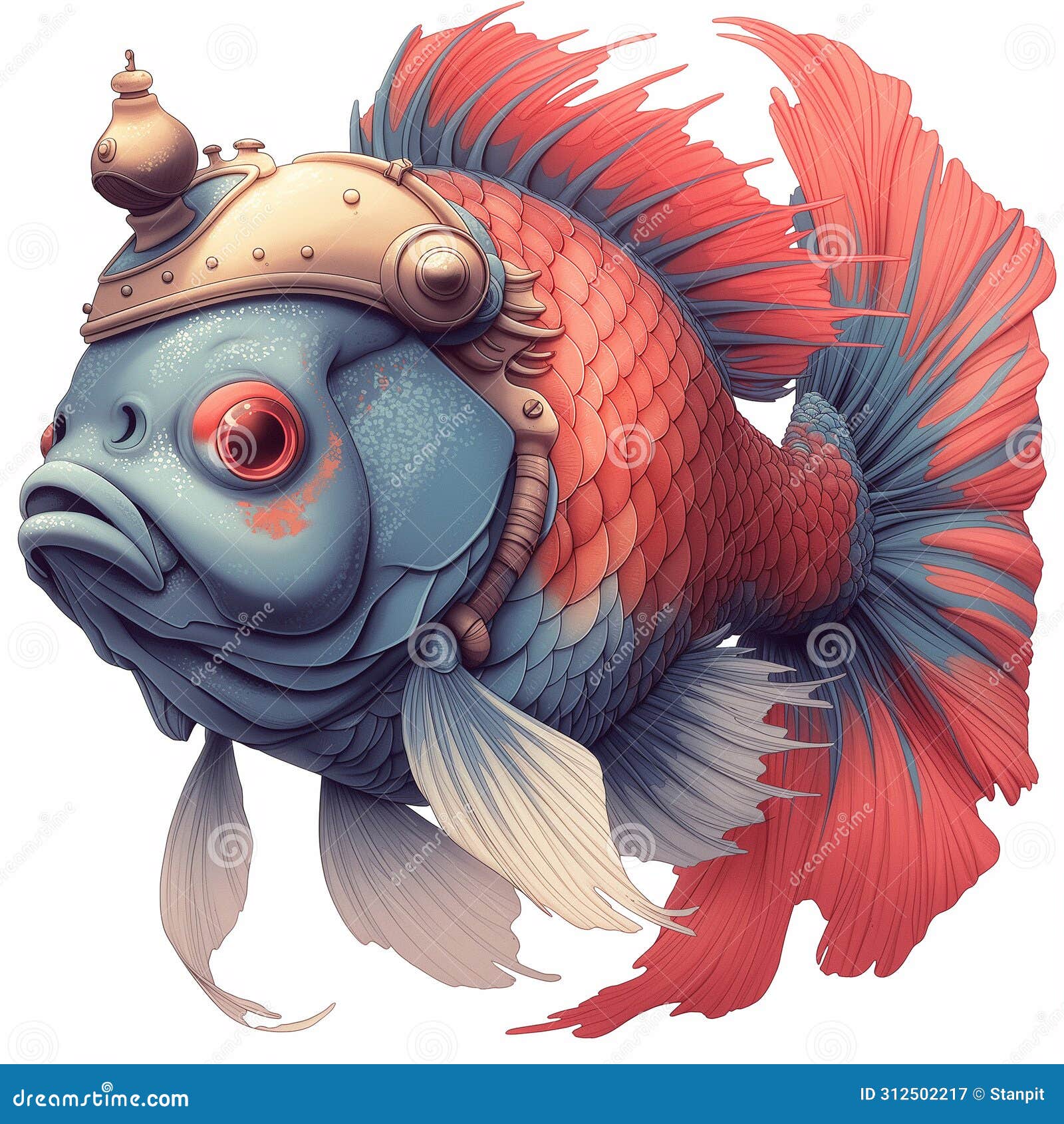 Fish Warrior Cartoon Illustrations Royalty-Free Stock Photo ...