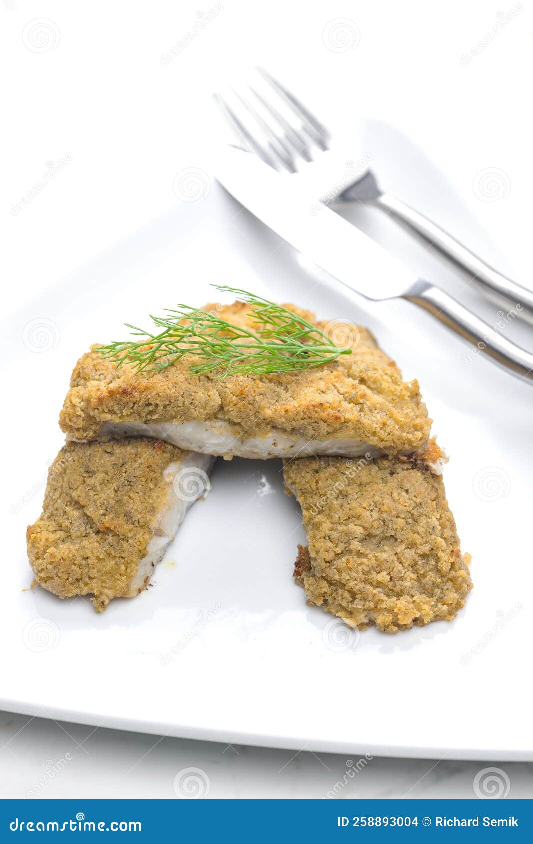 Carpa Frita En Costra De Migas Foto de archivo - Imagen de revuelto ...