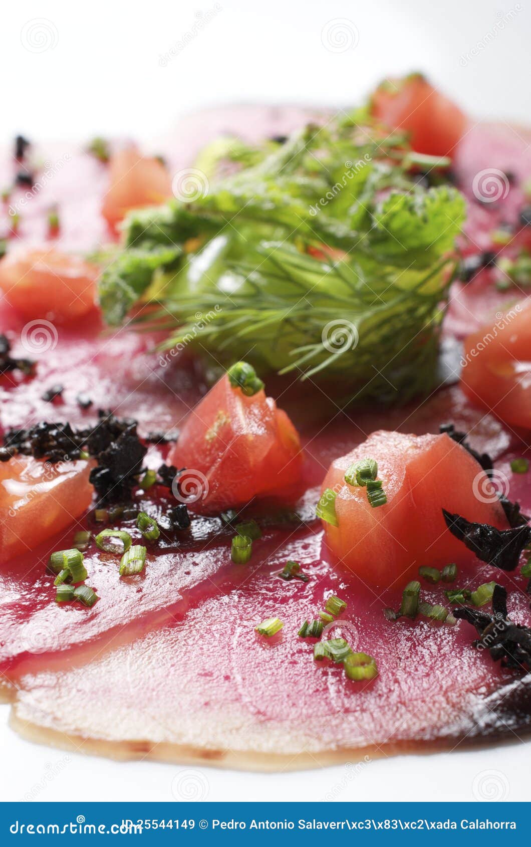 Carpaccio imagem de stock. Imagem de molho, frente, cozinheiro - 25544149
