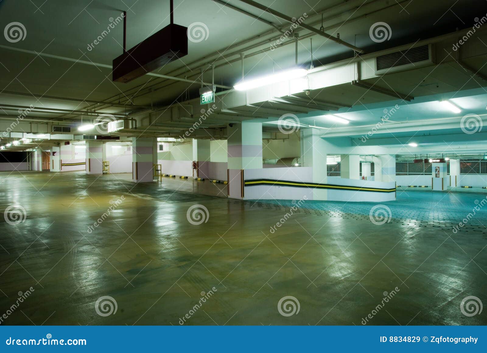 Carpark Interior stock image. Image of descent, property - 8834829