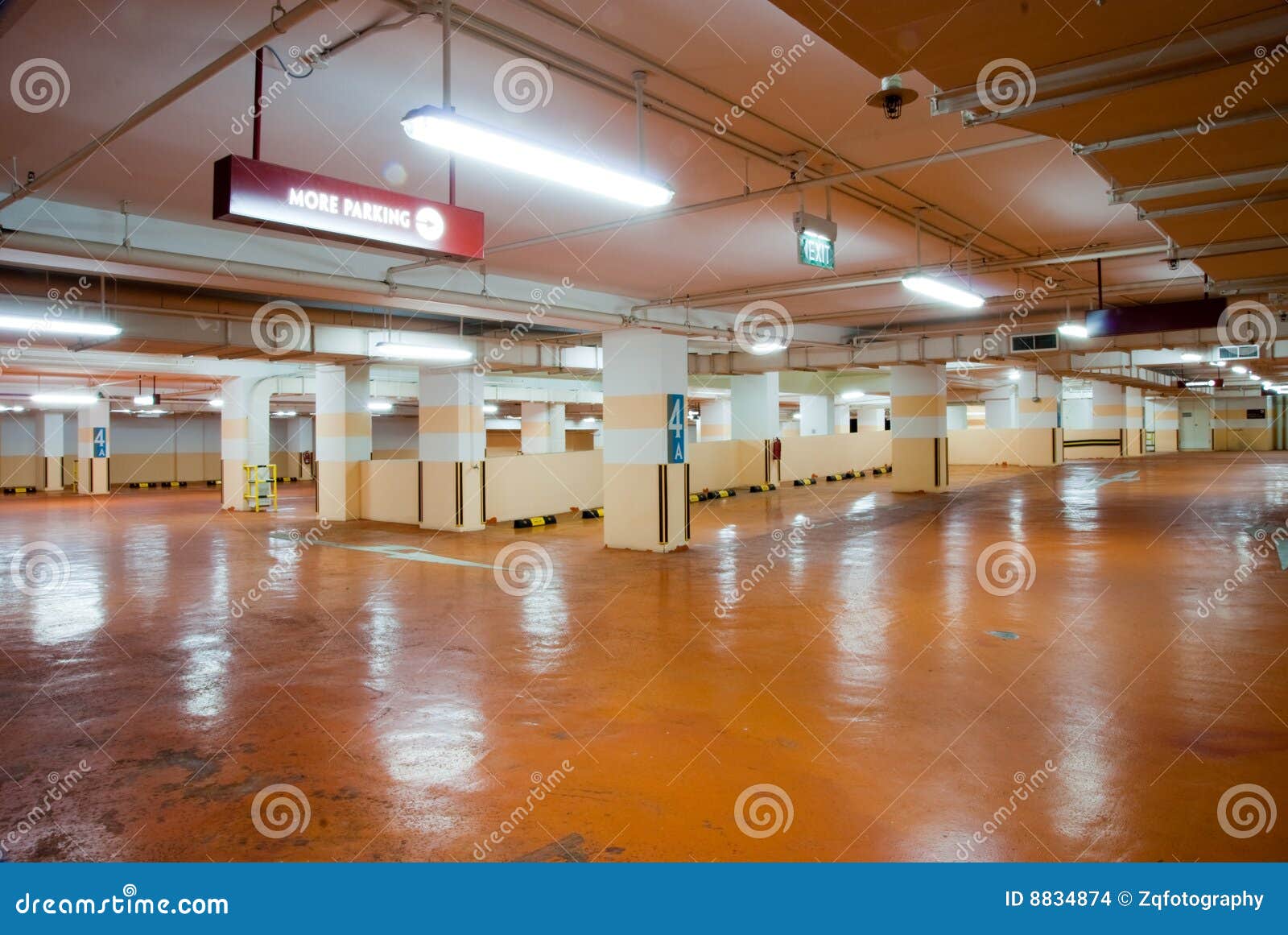 Carpark Interior stock photo. Image of architecture, descent - 8834874