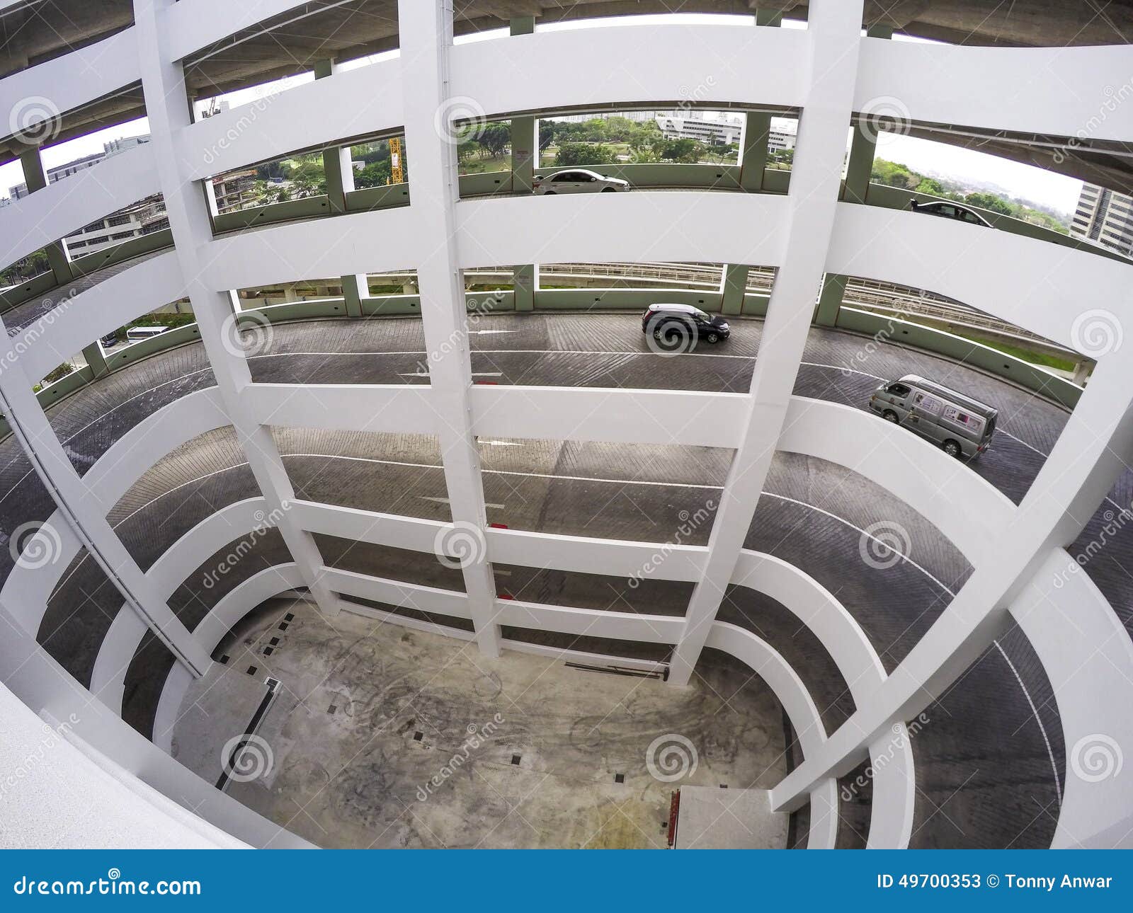 Carpark ramp stock image. Image of winding, structure - 49700353