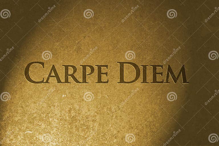 Carpe Diem stock illustration. Illustration of text, typography - 14316355
