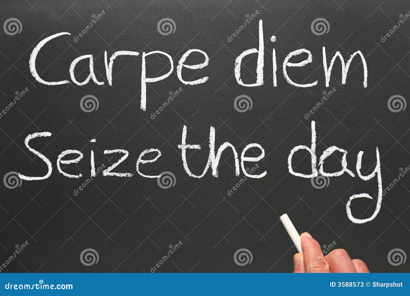 Carpe diem. stock image. Image of language, person, teach - 3588573