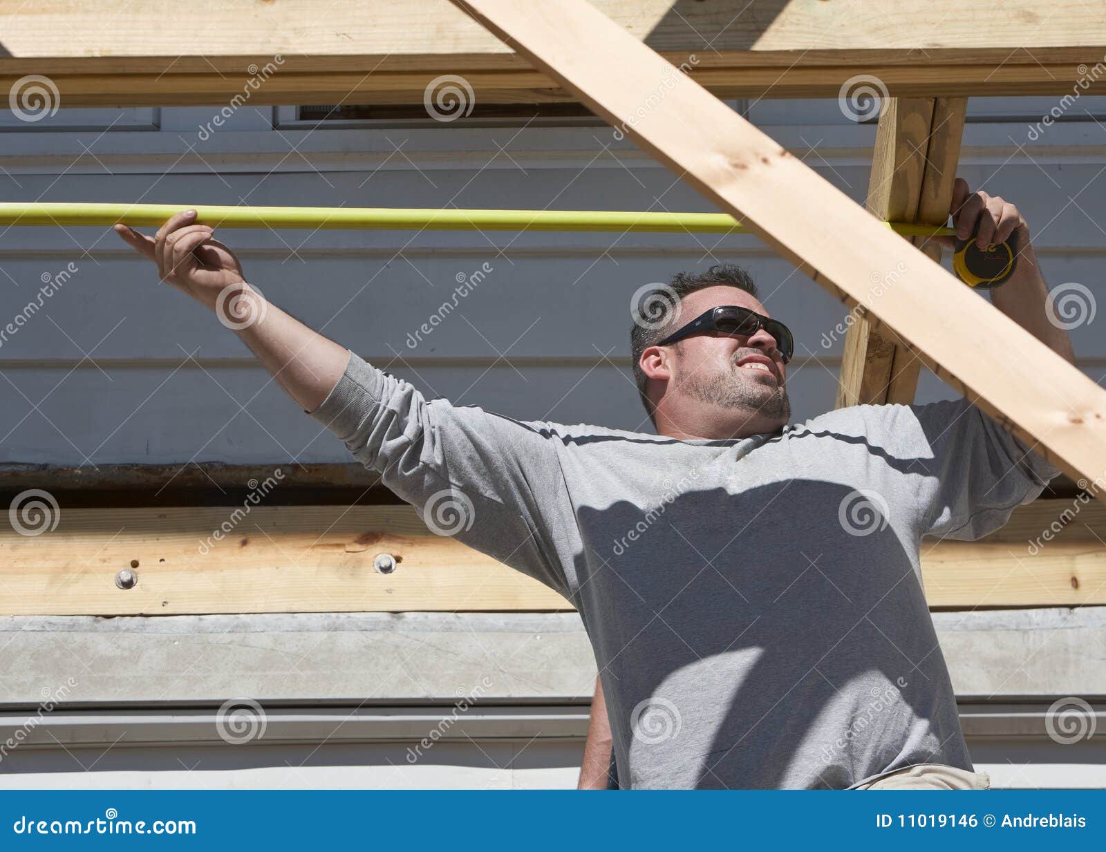 Carpenter stock photo. Image of contractor, project, outdoors - 11019146