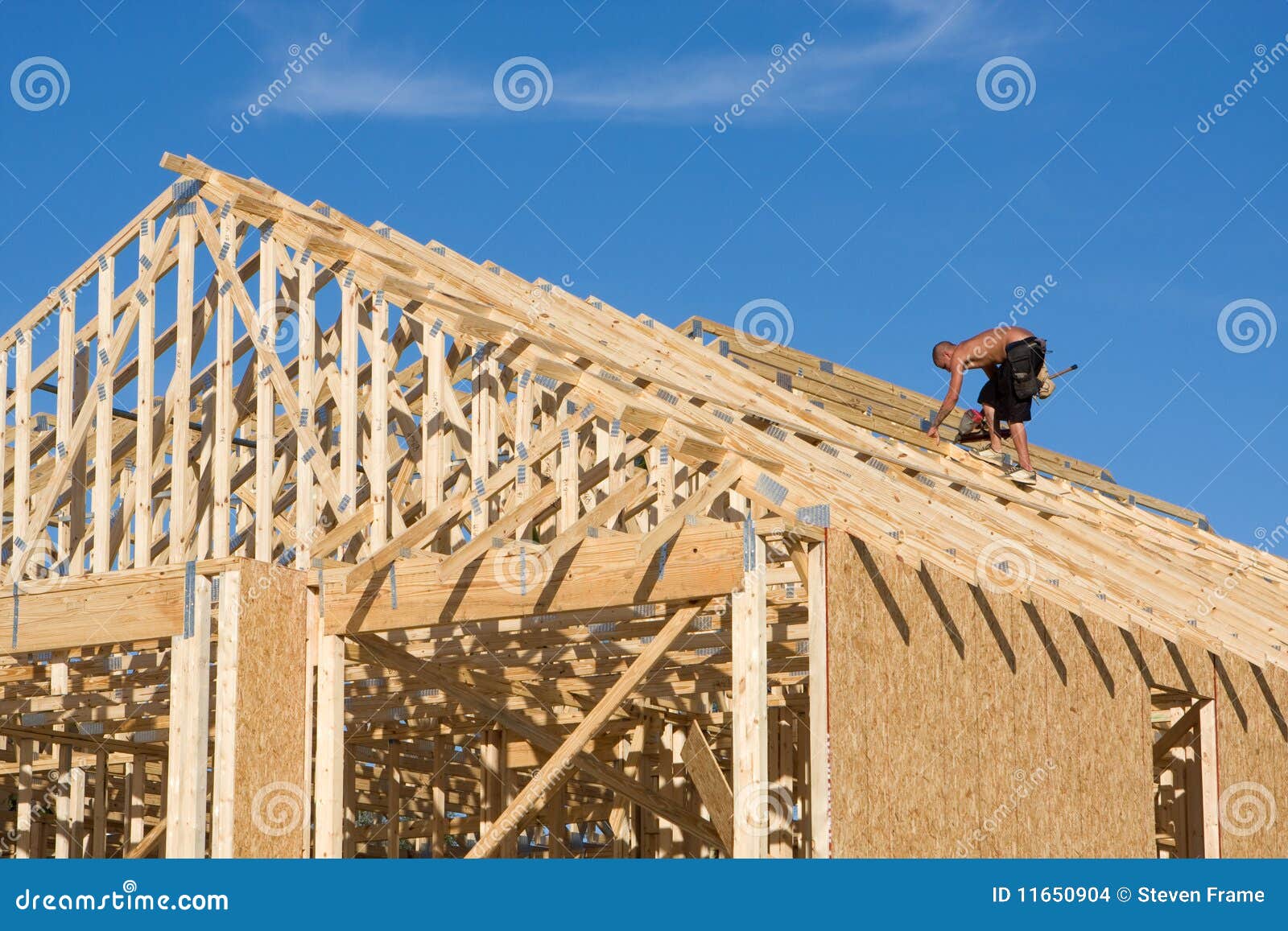 Carpenter Building Roof stock photo. Image of home, house - 11650904