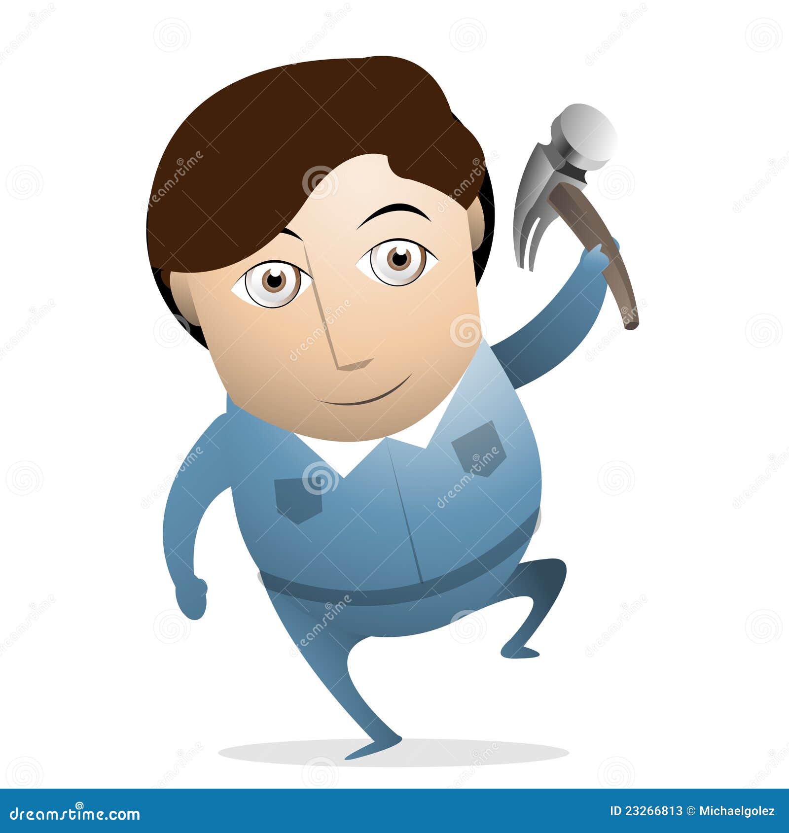 Carpenter Cartoon Vector | CartoonDealer.com #23266813