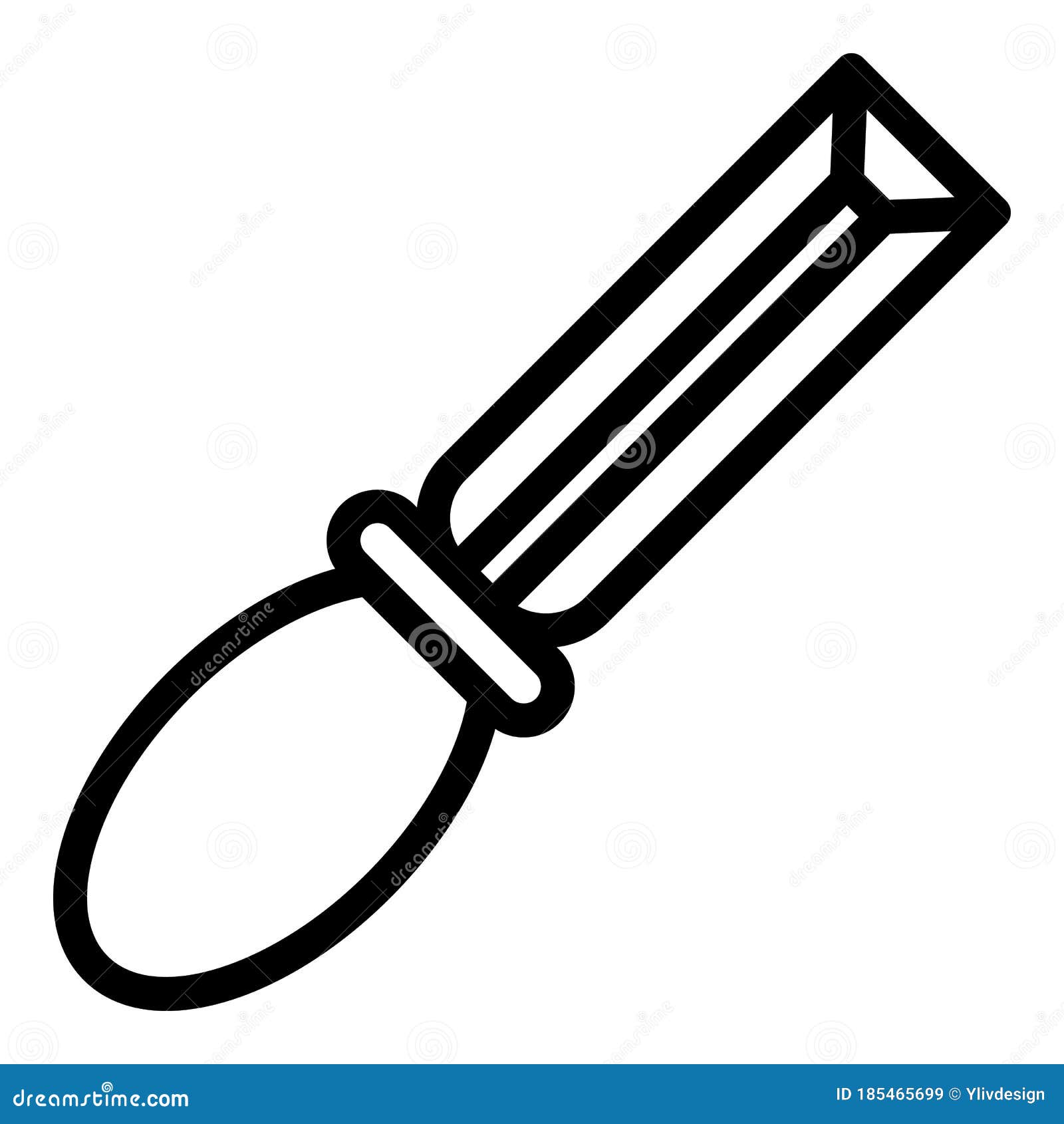 Carpenter Chisel Icon, Outline Style Stock Vector - Illustration of ...